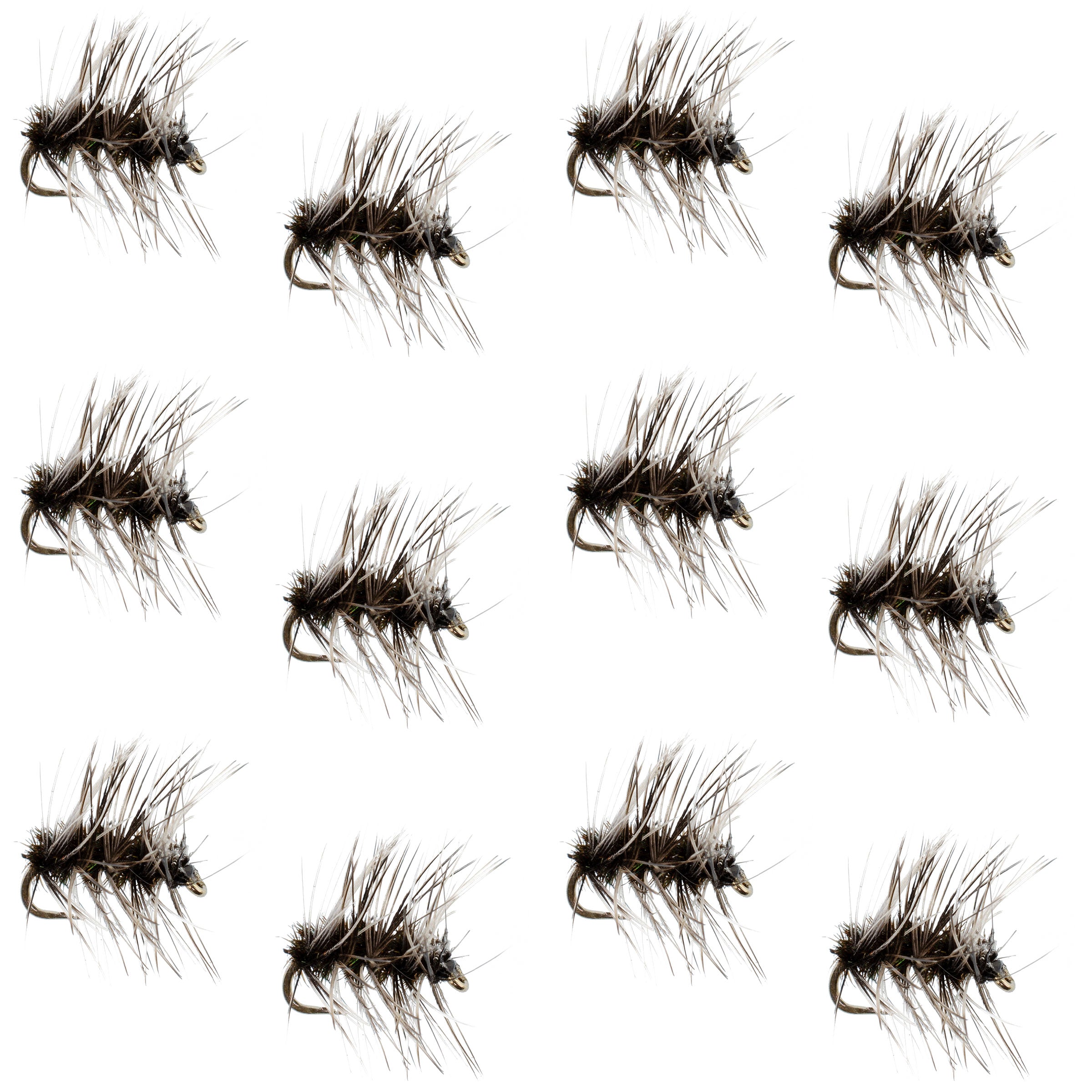 Barbless Griffiths Gnat Midge Trout Dry Fly Fishing Flies - 1 Dozen Fl ...