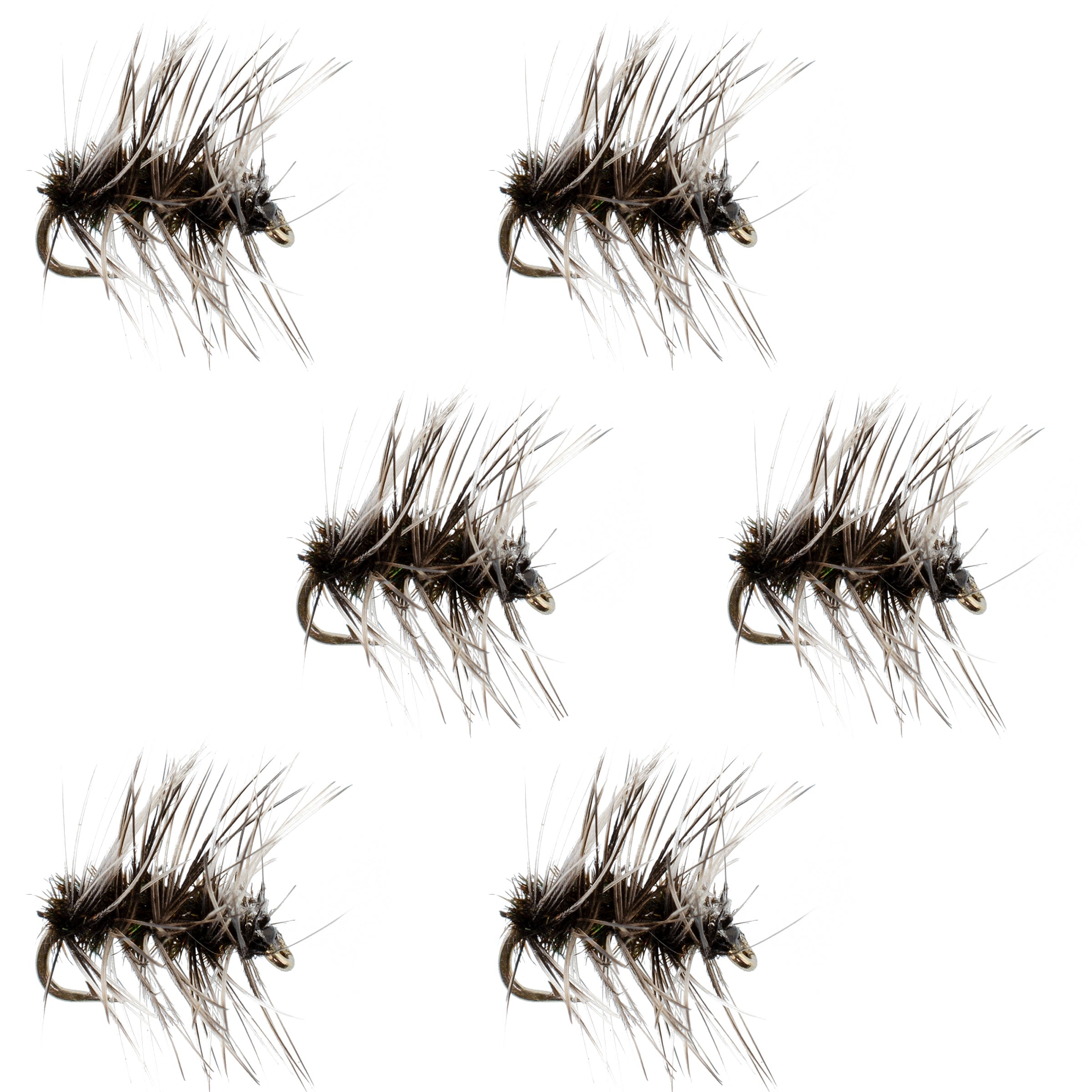 Barbless Griffiths Gnat Midge Trout Dry Fly Fishing Flies - 6 Flies Si ...