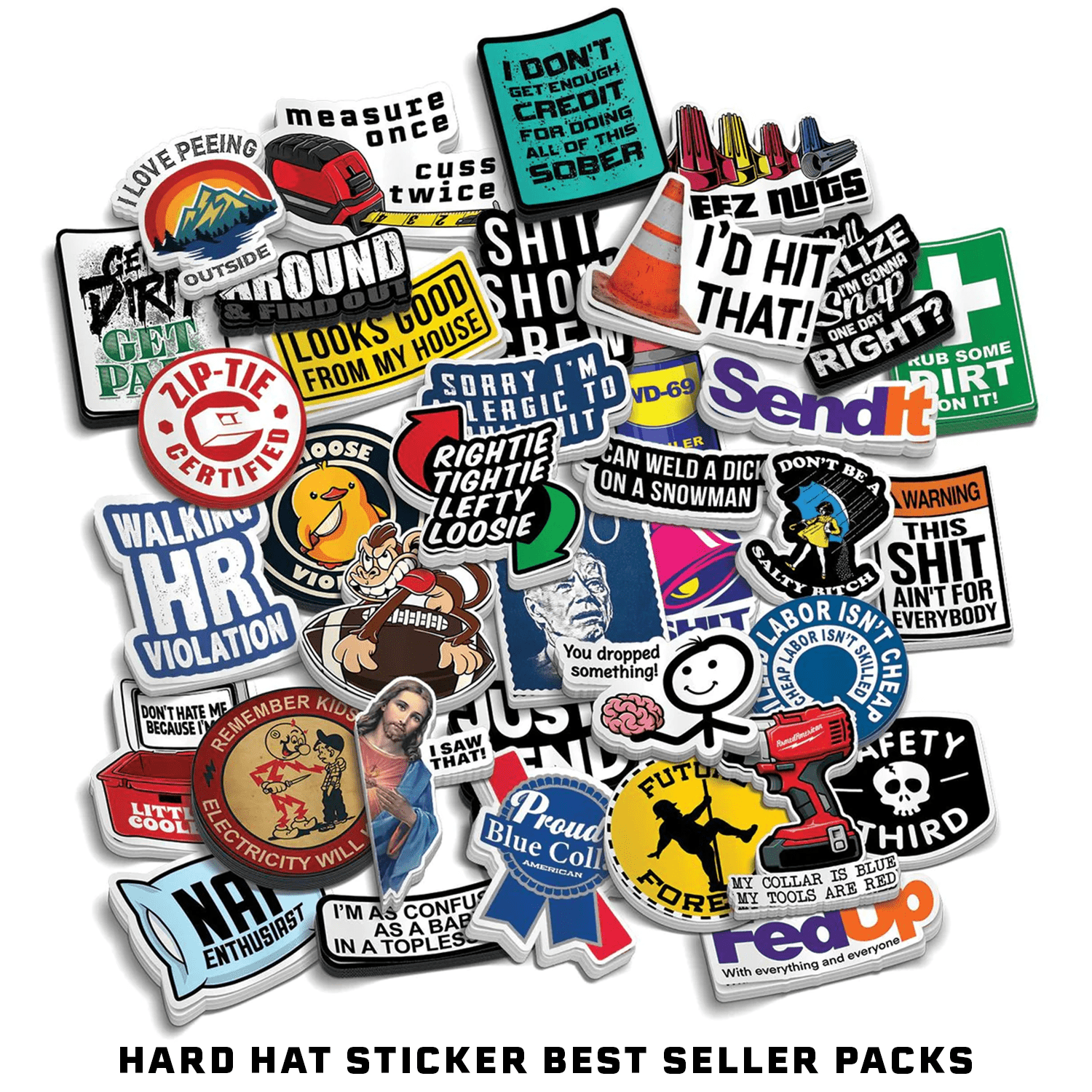 Hard Hat Sticker Best Sellers Pack – Man Cave And Apparel