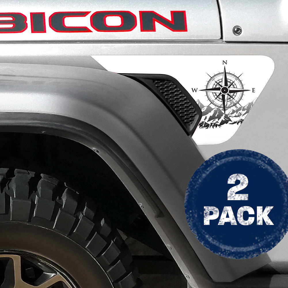 Head North 2pc Vinyl Fender Decal – Man Cave And Apparel