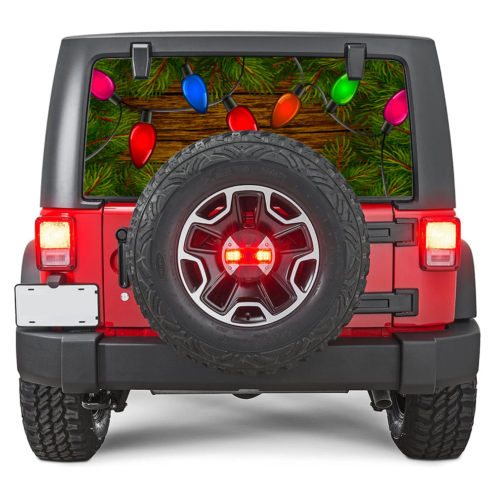 Holiday Lights Rear Window Decal – Man Cave And Apparel