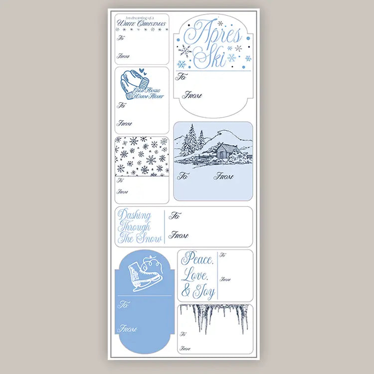 Apres Ski Holiday Tags (Sticker Sheet) – Man Cave And Apparel