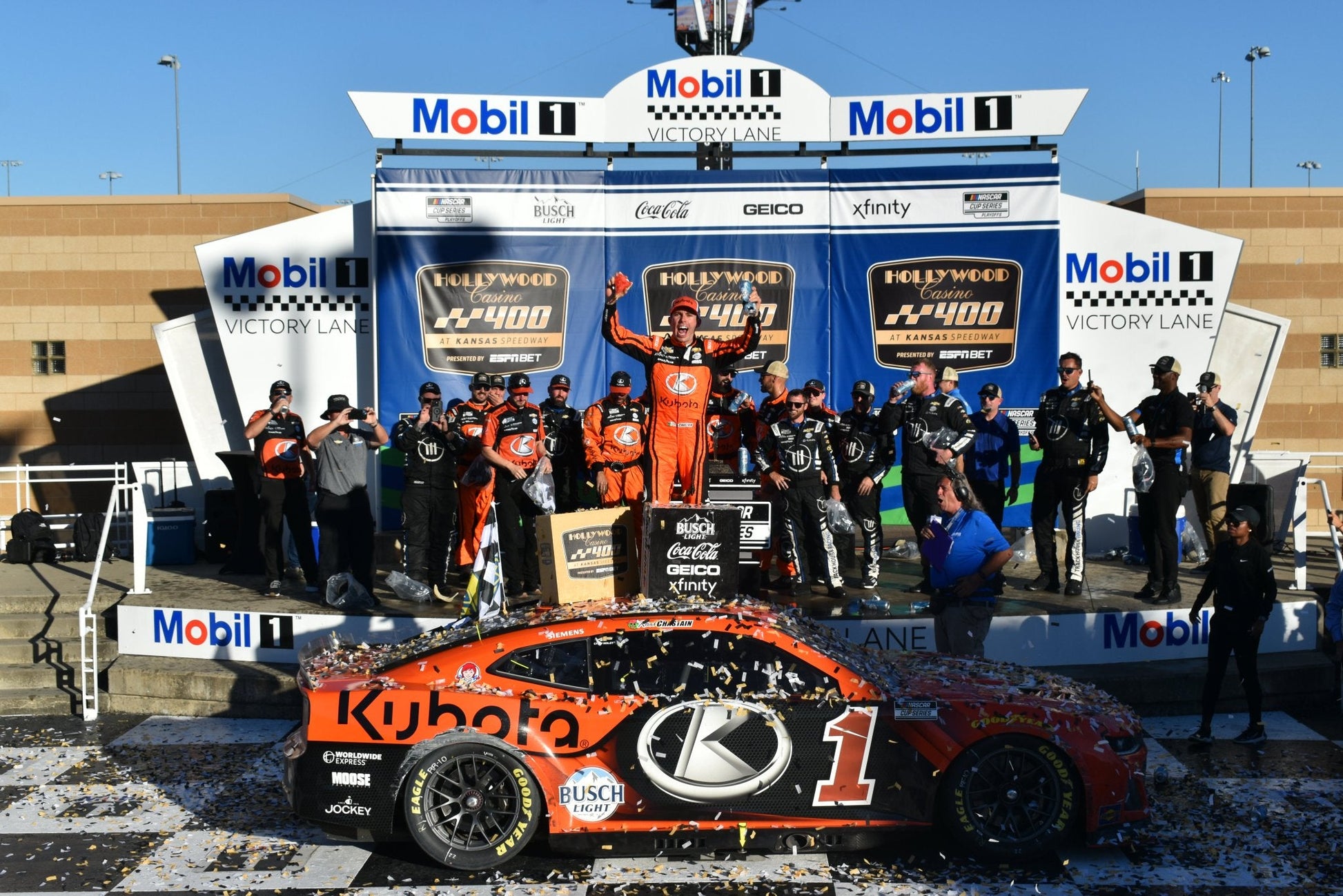 Autographed Ross Chastain #1 2024 Kansas Speedway Hollywood Casino 400 ...