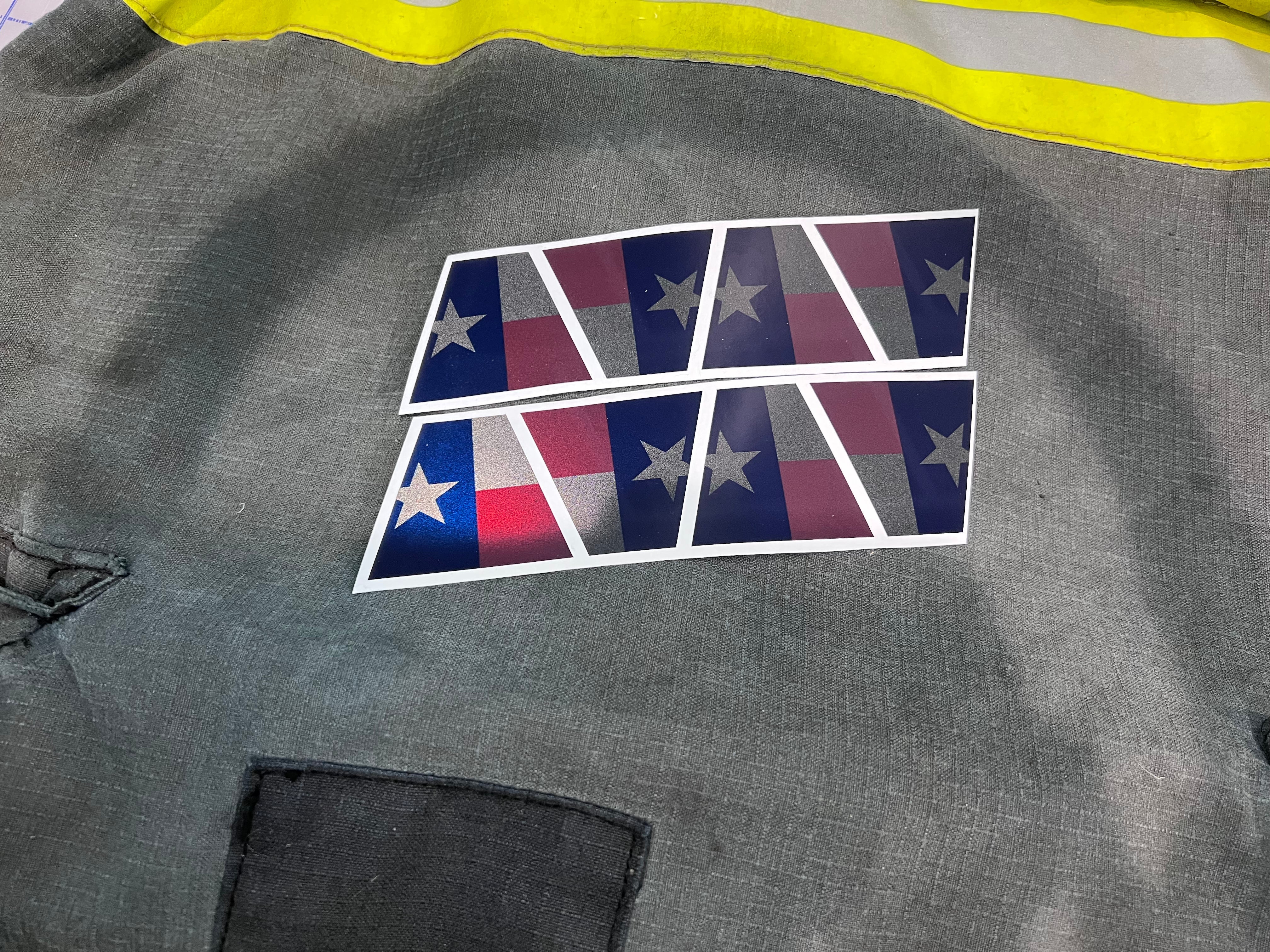 BLACKED OUT TEXAS FLAG REFLECTIVE HELMET (TET) TETRAHEDRON 8 PACK – Man ...