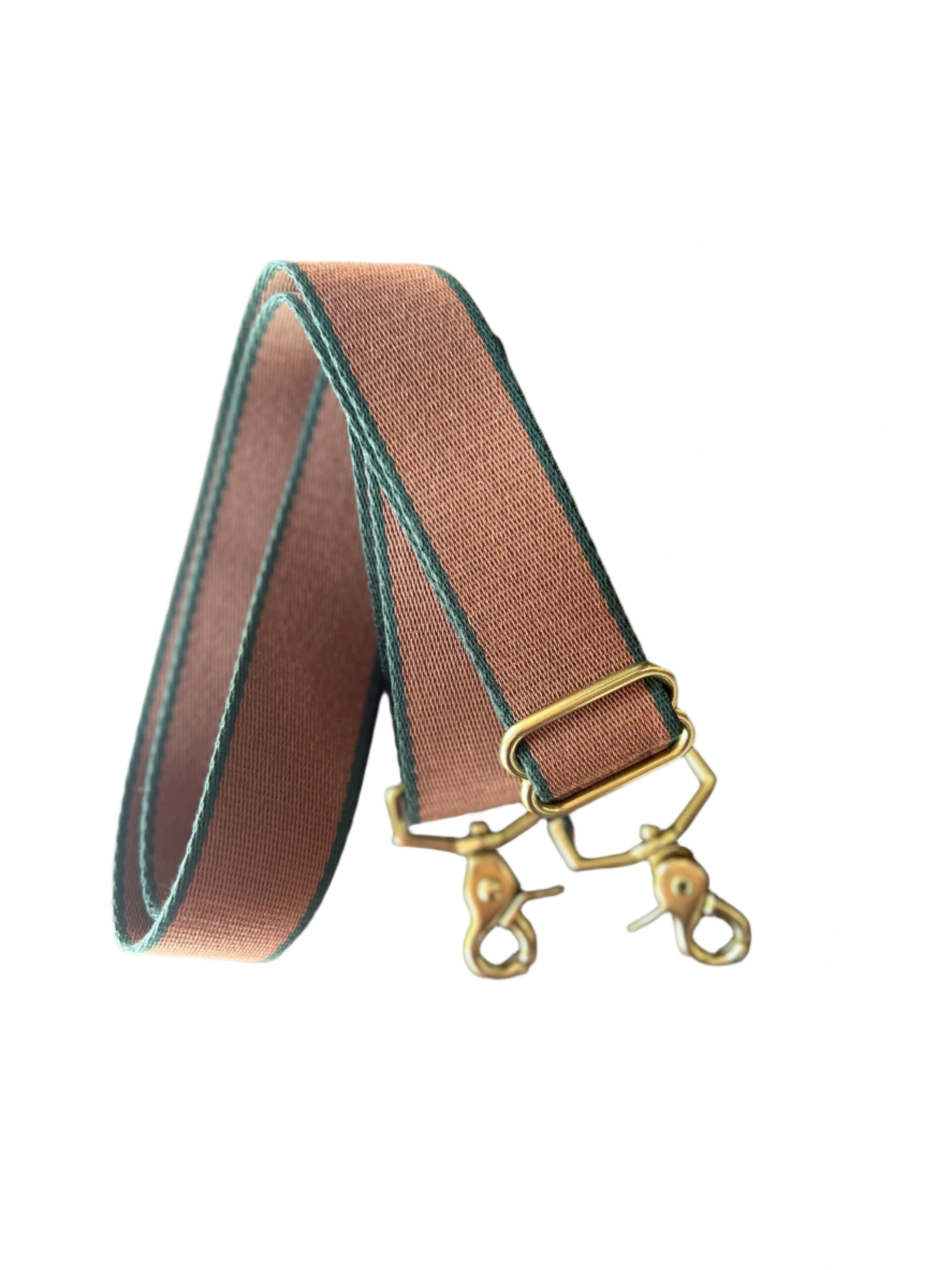 Guitar Strap | Cinnamon + Forest Green Trim – Man Cave And Apparel
