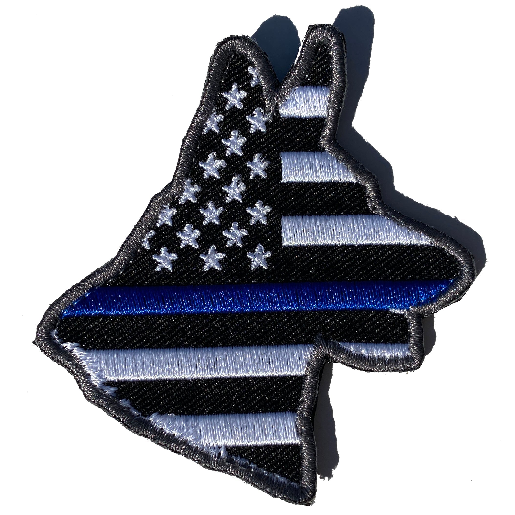 K-9 USA Thin Blue Line Flag Patch – Man Cave And Apparel