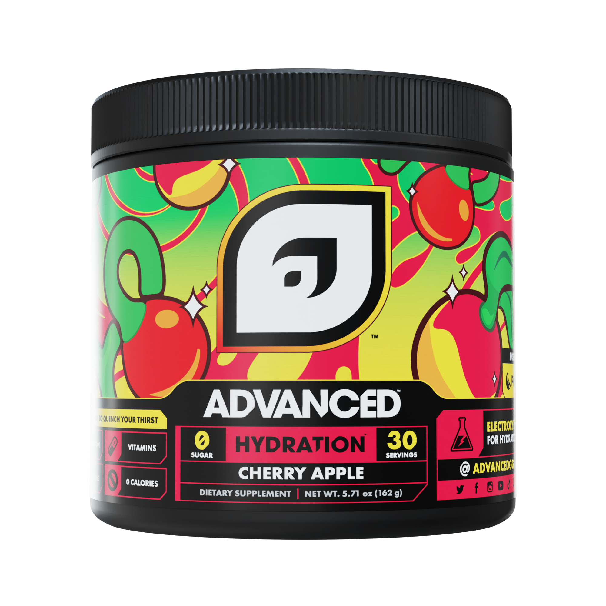 Cherry Apple Hydration Powder | ADVANCED.gg Electrolyte Drink Mix – Man ...