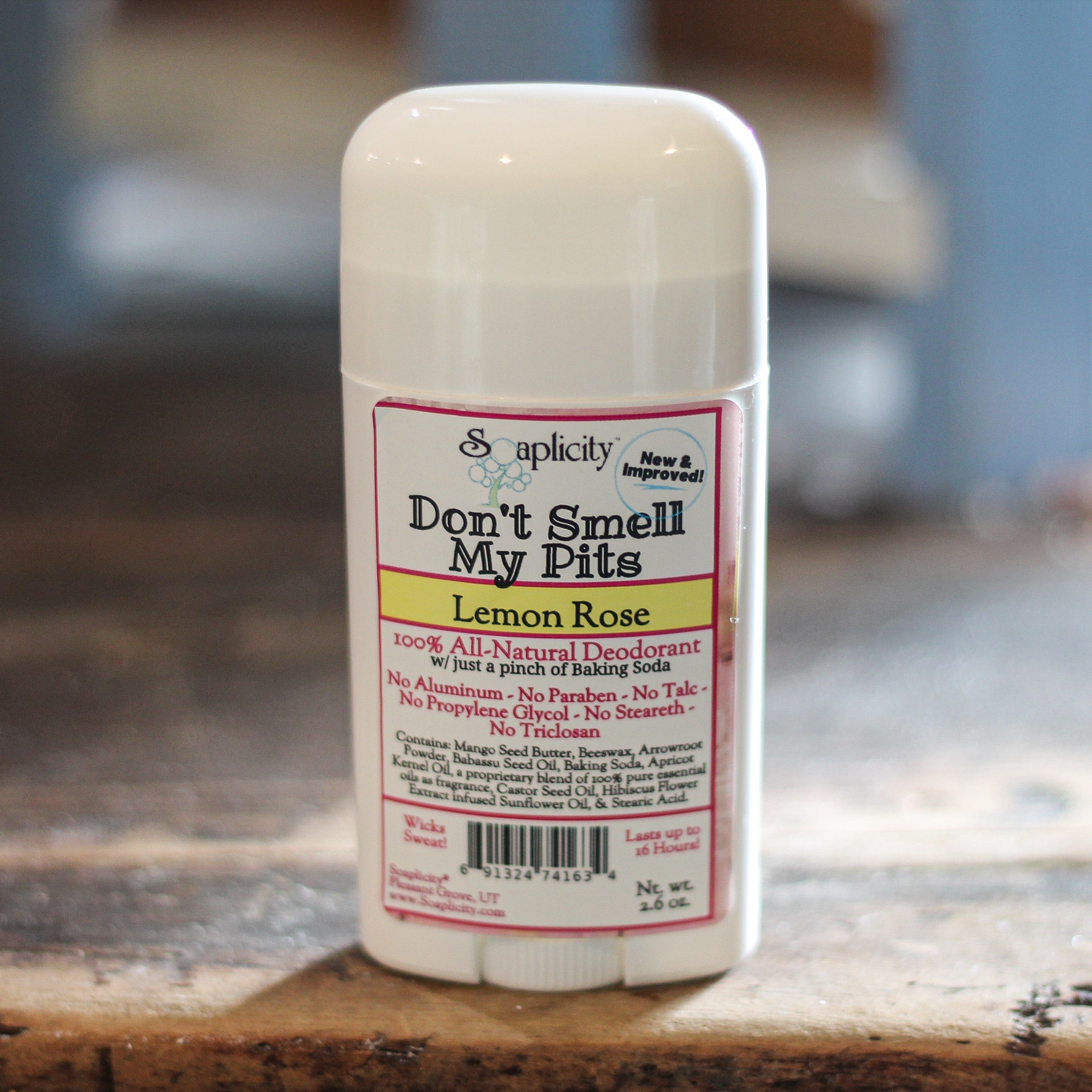 Don't Smell My Pits Natural Deodorant - Lemon Rose – Man Cave And Apparel