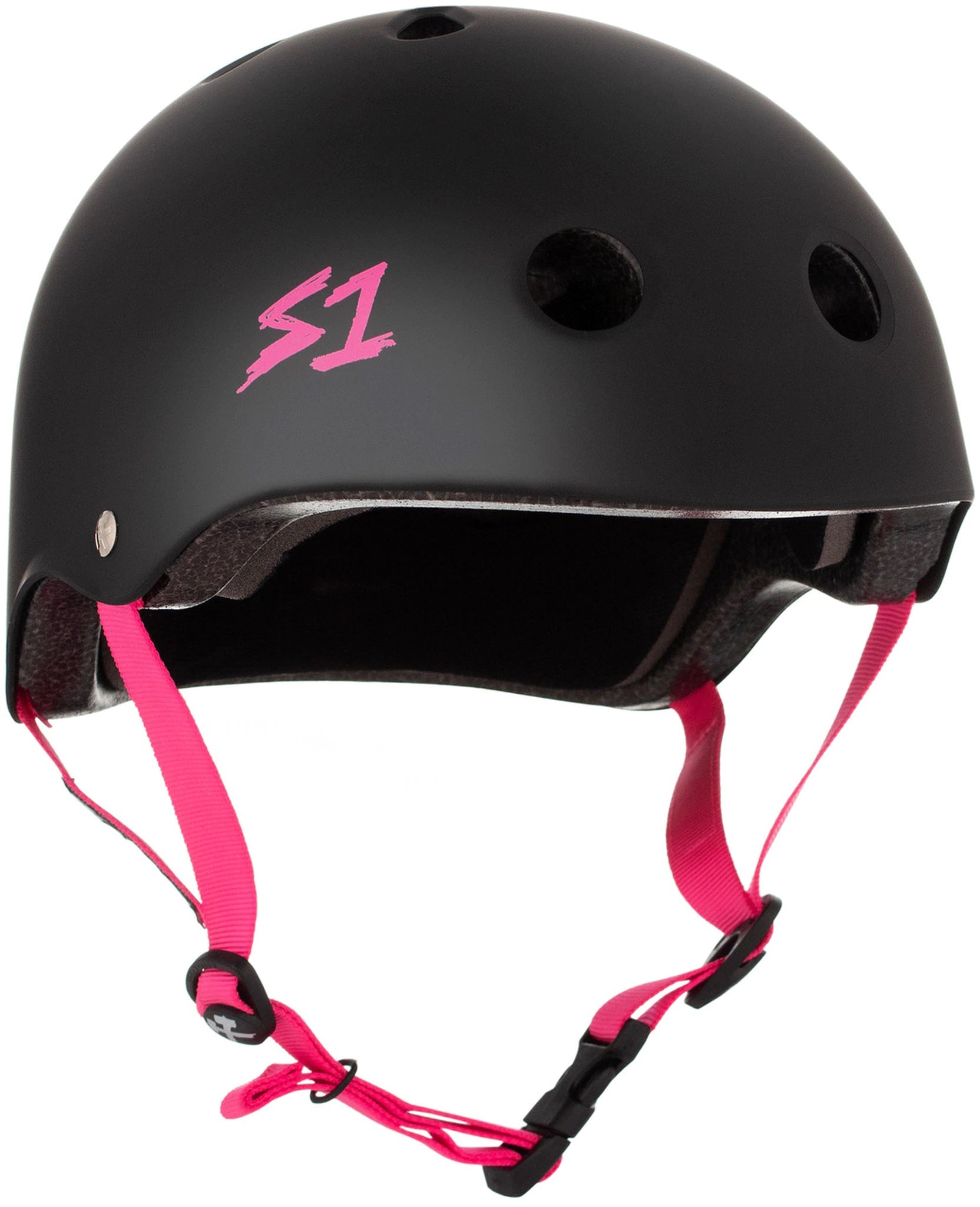 S1 Lifer Helmet - Black Matte/Pink Straps – Man Cave And Apparel