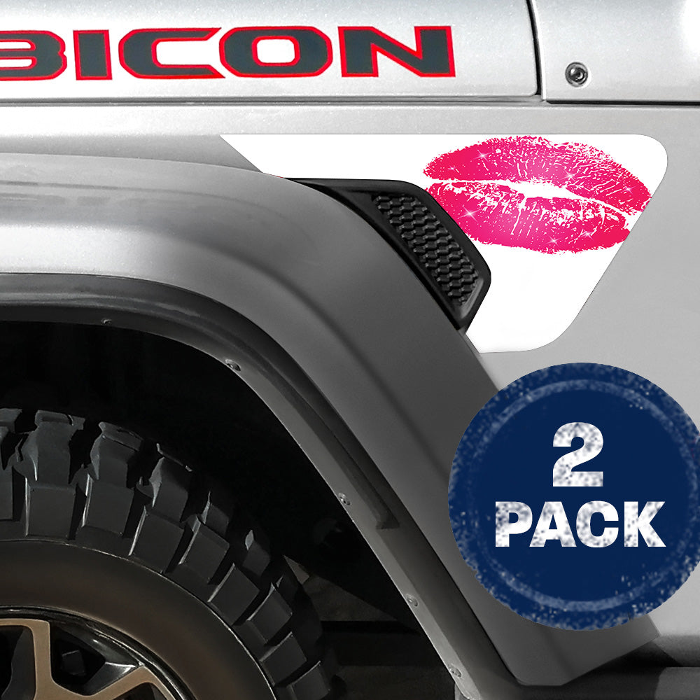 Lips 2pc Vinyl Fender Decal – Man Cave And Apparel