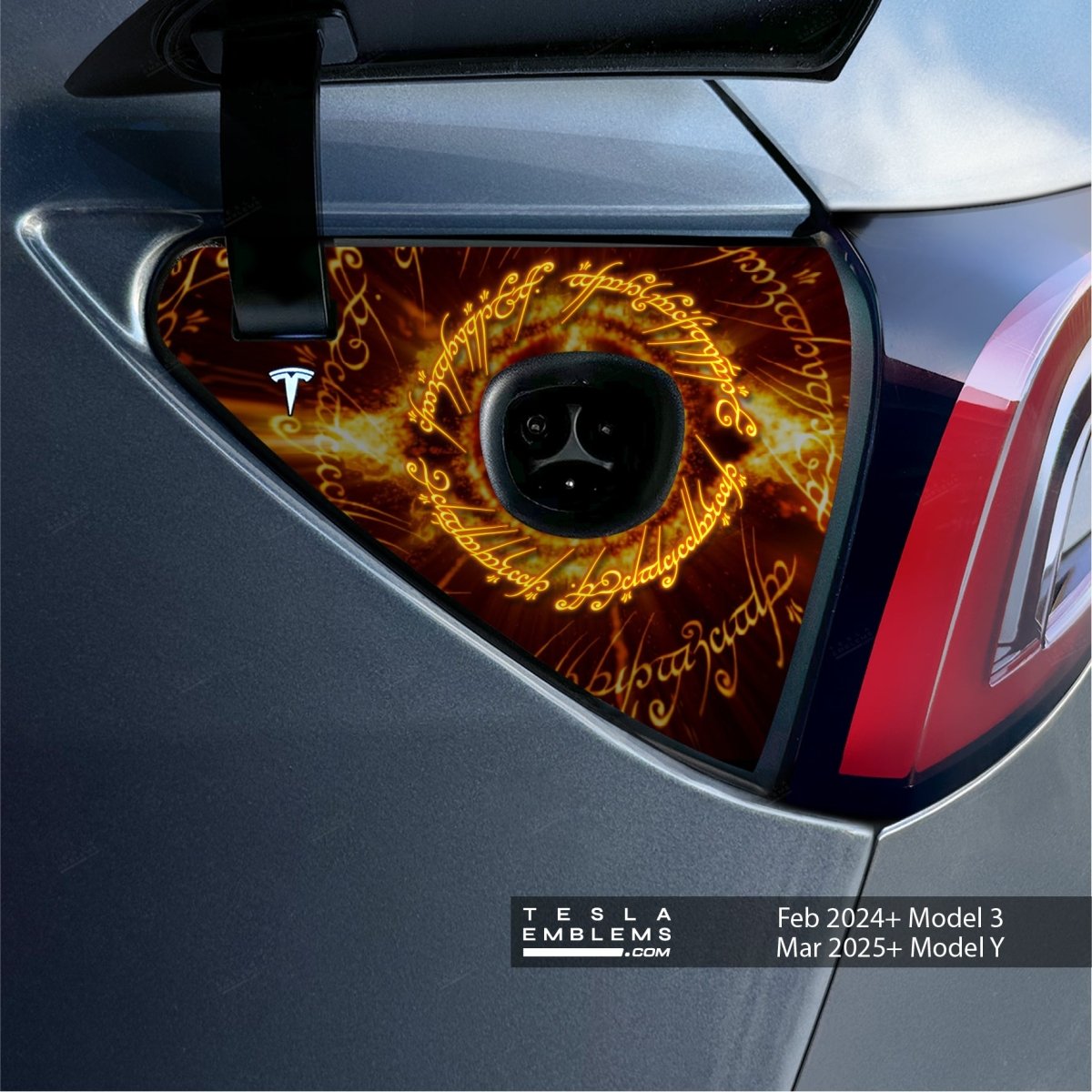 Lord of the Rings Tesla Charge Port Wrap | Model Y – Man Cave And Apparel