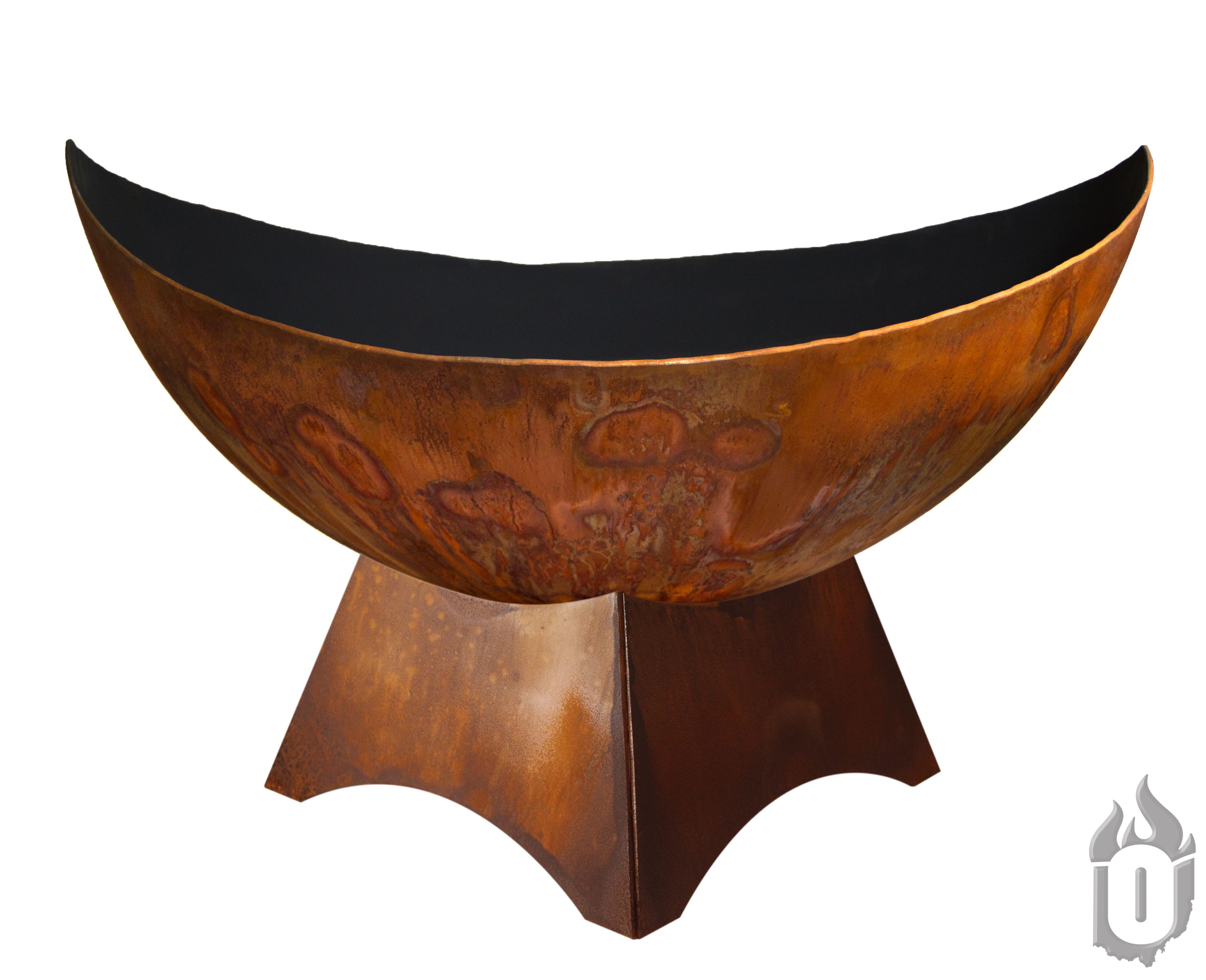 "Lunar" Fire Bowl with Standard Base (Made In USA) – Man Cave And Apparel