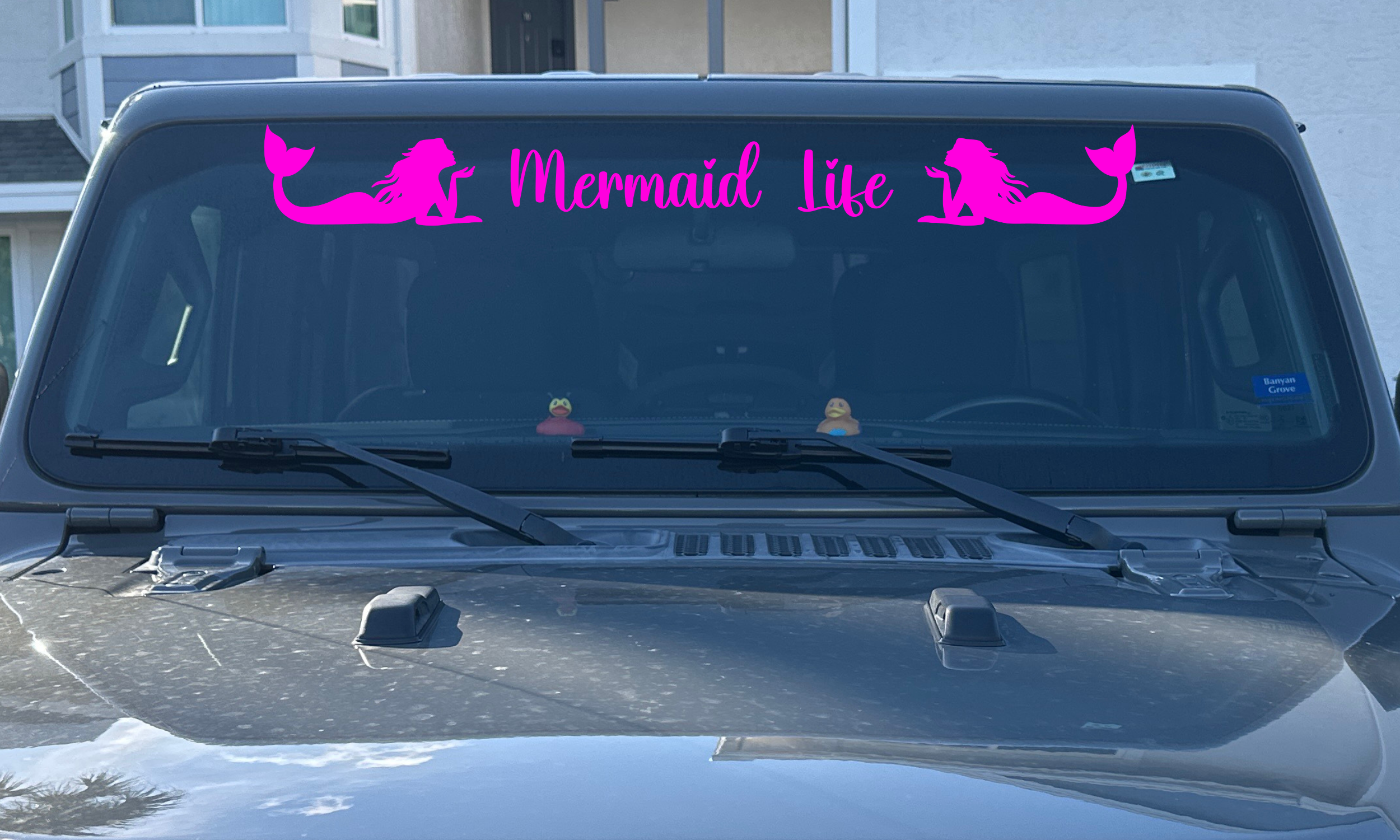 Mermaid Life Windshield Banner – Man Cave And Apparel