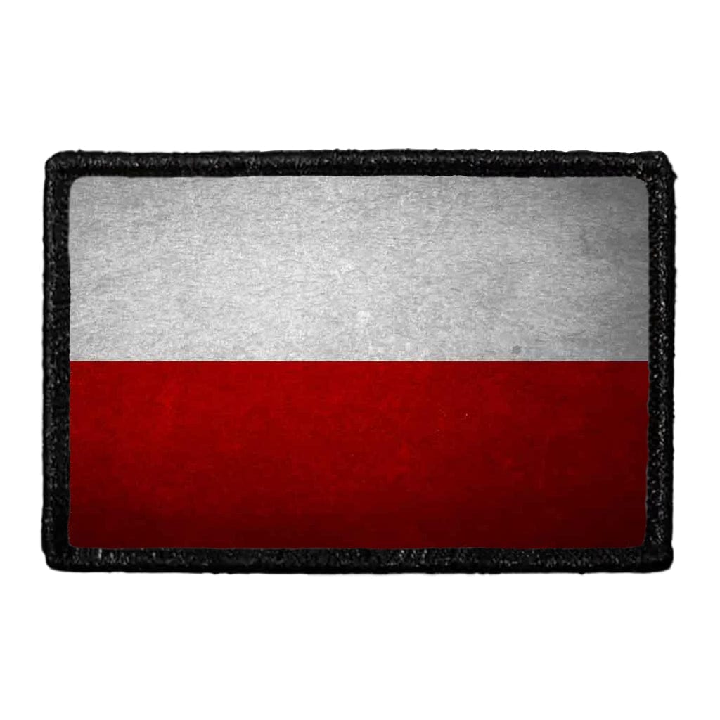 Poland Flag - Color - Distressed - Removable Patch – Man Cave And Apparel