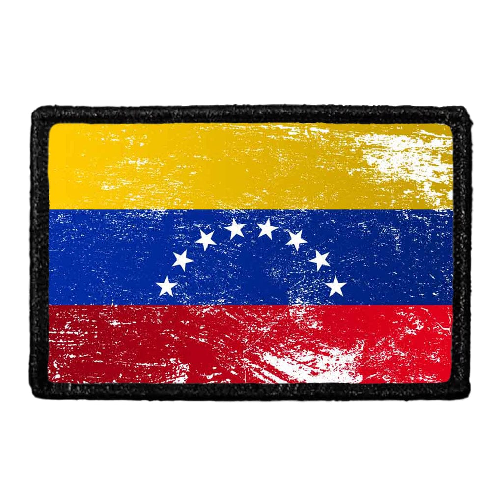 Venezuela Flag - Color - Distressed - Removable Patch – Man Cave And ...