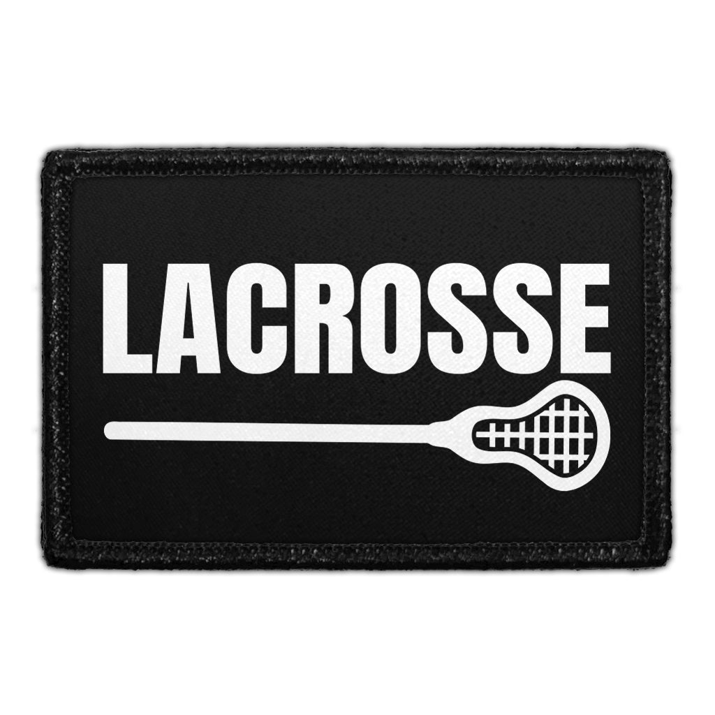 Lacrosse Text - Removable Patch – Man Cave And Apparel