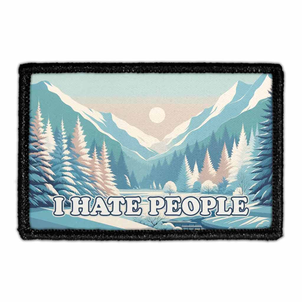 I Hate People - Winter - Removable Patch – Man Cave And Apparel