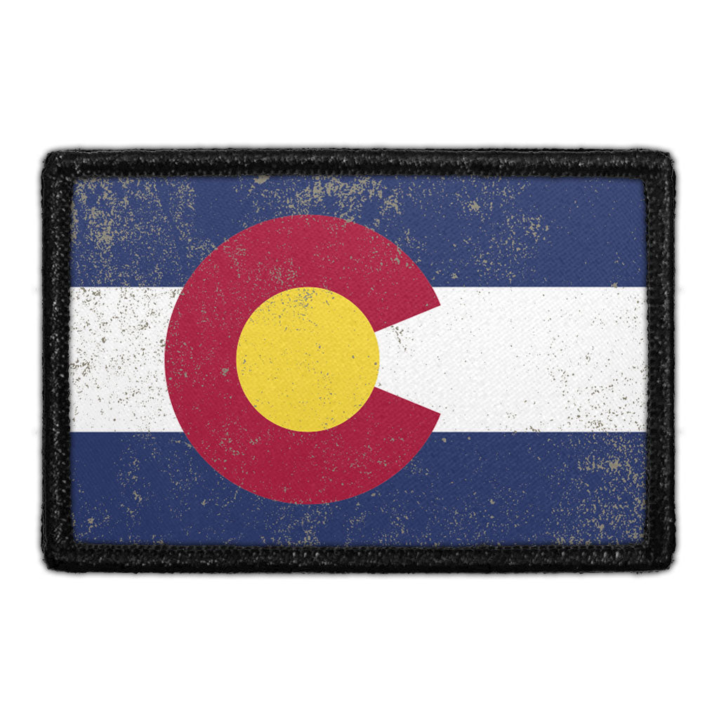 Colorado State Flag - Color - Distressed - Patch – Man Cave And Apparel