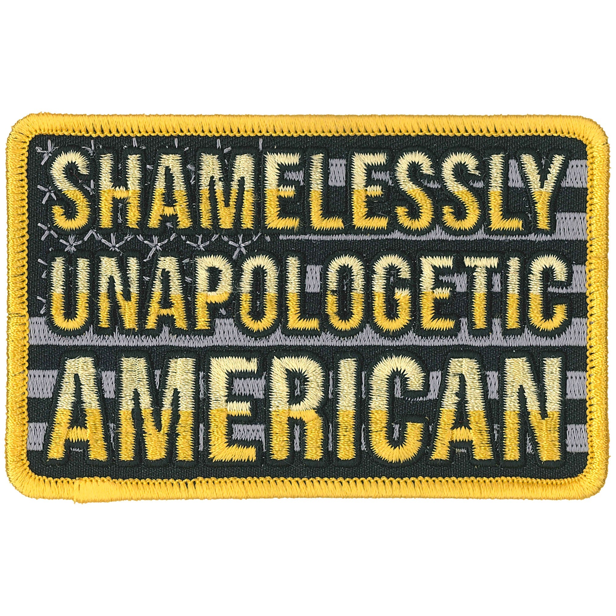 PATCH UNAPOLOGETIC FLAG – Man Cave And Apparel