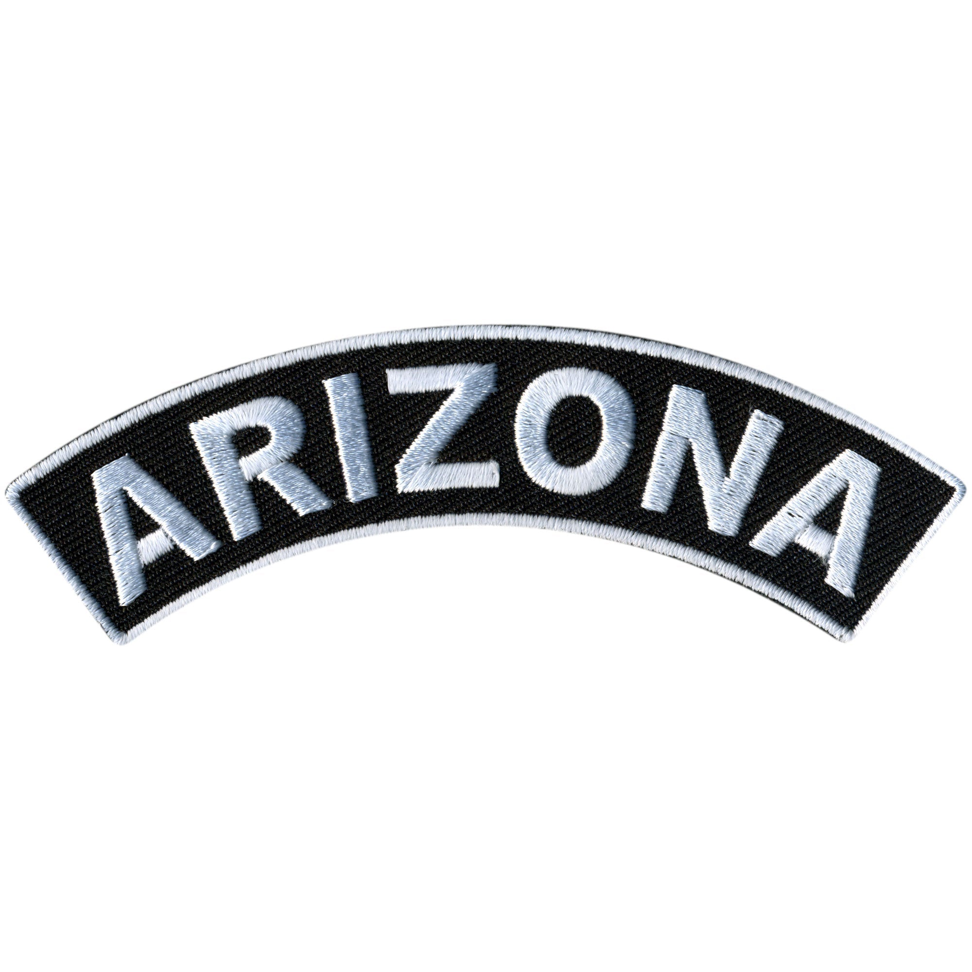 Hot Leathers Arizona 4” X 1” Top Rocker Patch – Man Cave And Apparel