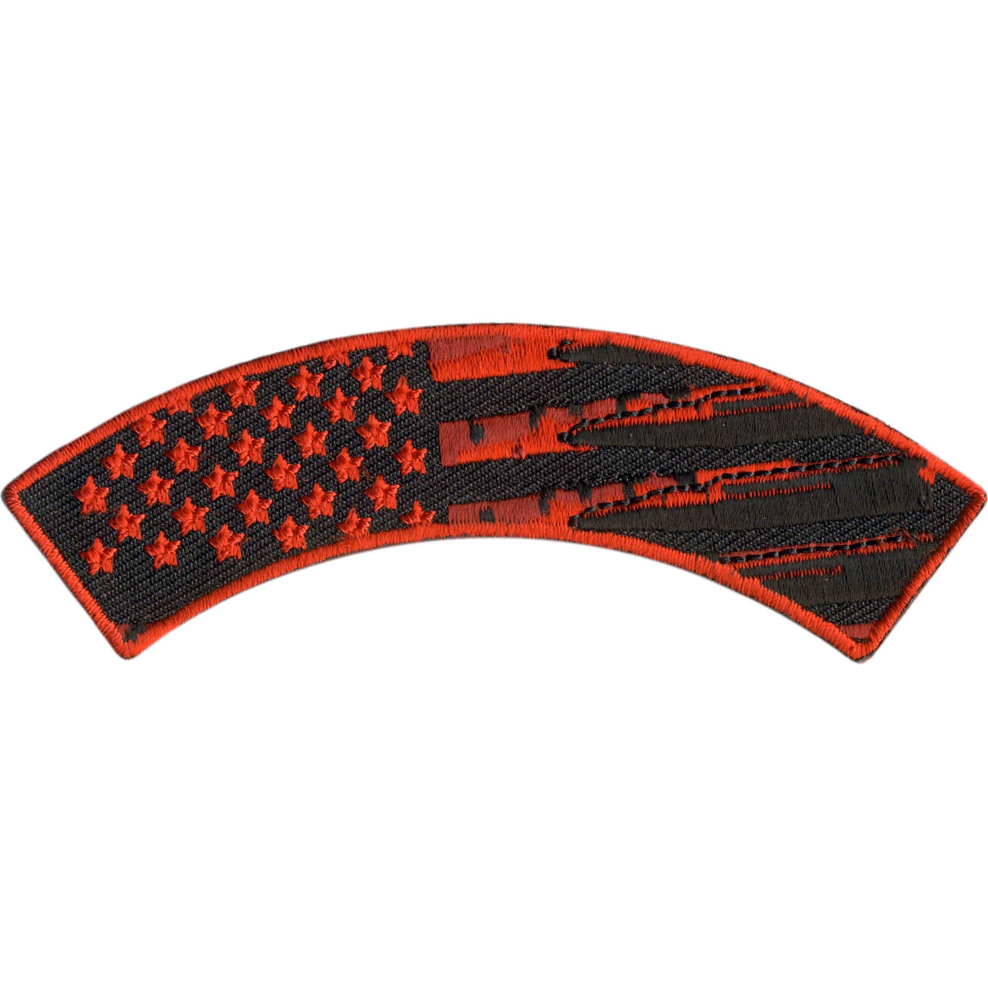 Hot Leathers Flag Bullets 4” X 1” Top Rocker Patch – Man Cave And Apparel
