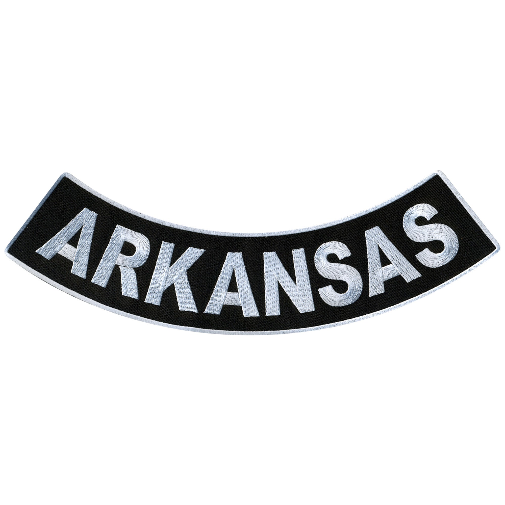 Hot Leathers Arkansas 12” X 3” Bottom Rocker Patch – Man Cave And Apparel