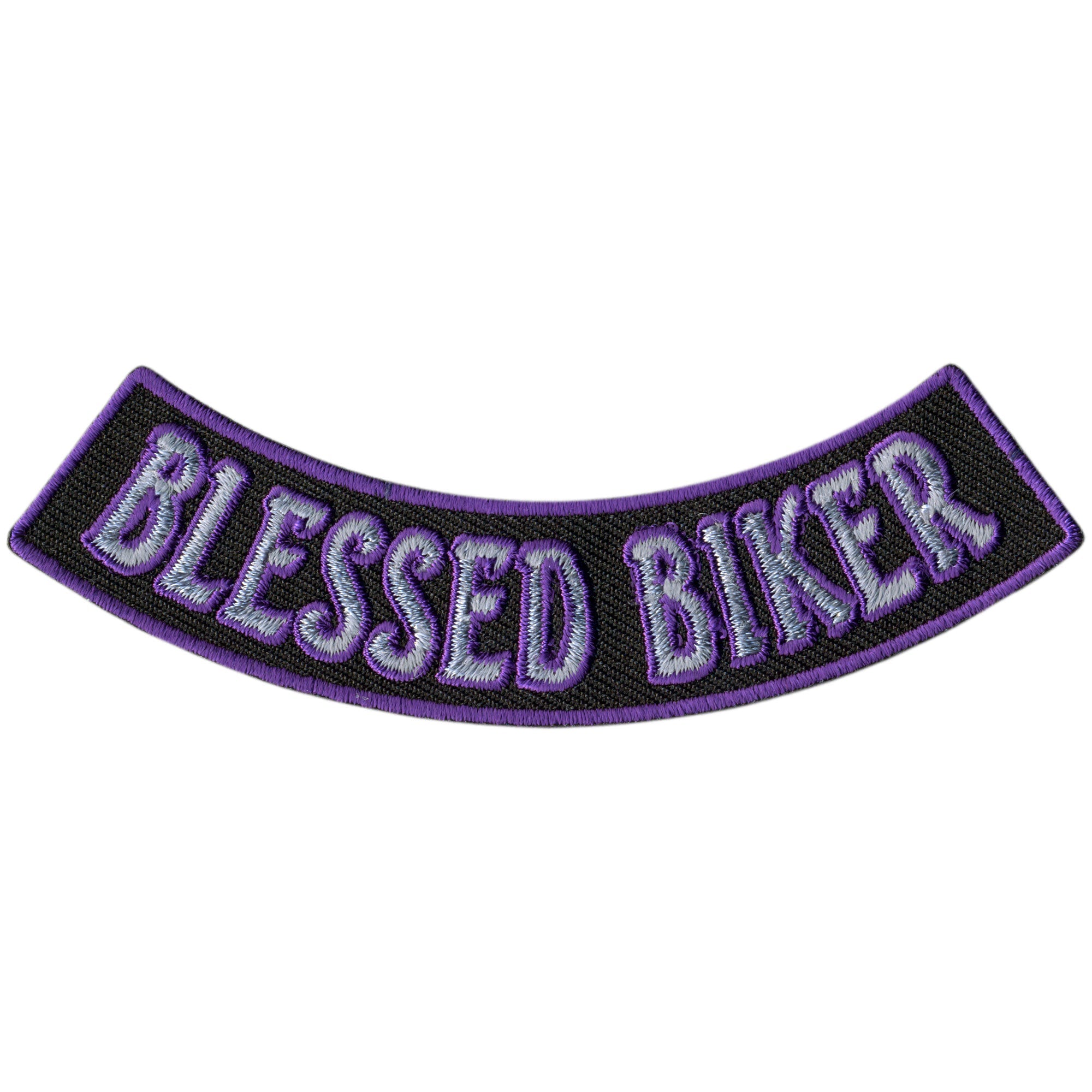 Hot Leathers Blessed Biker 4” X 1” Bottom Rocker Patch – Man Cave And ...