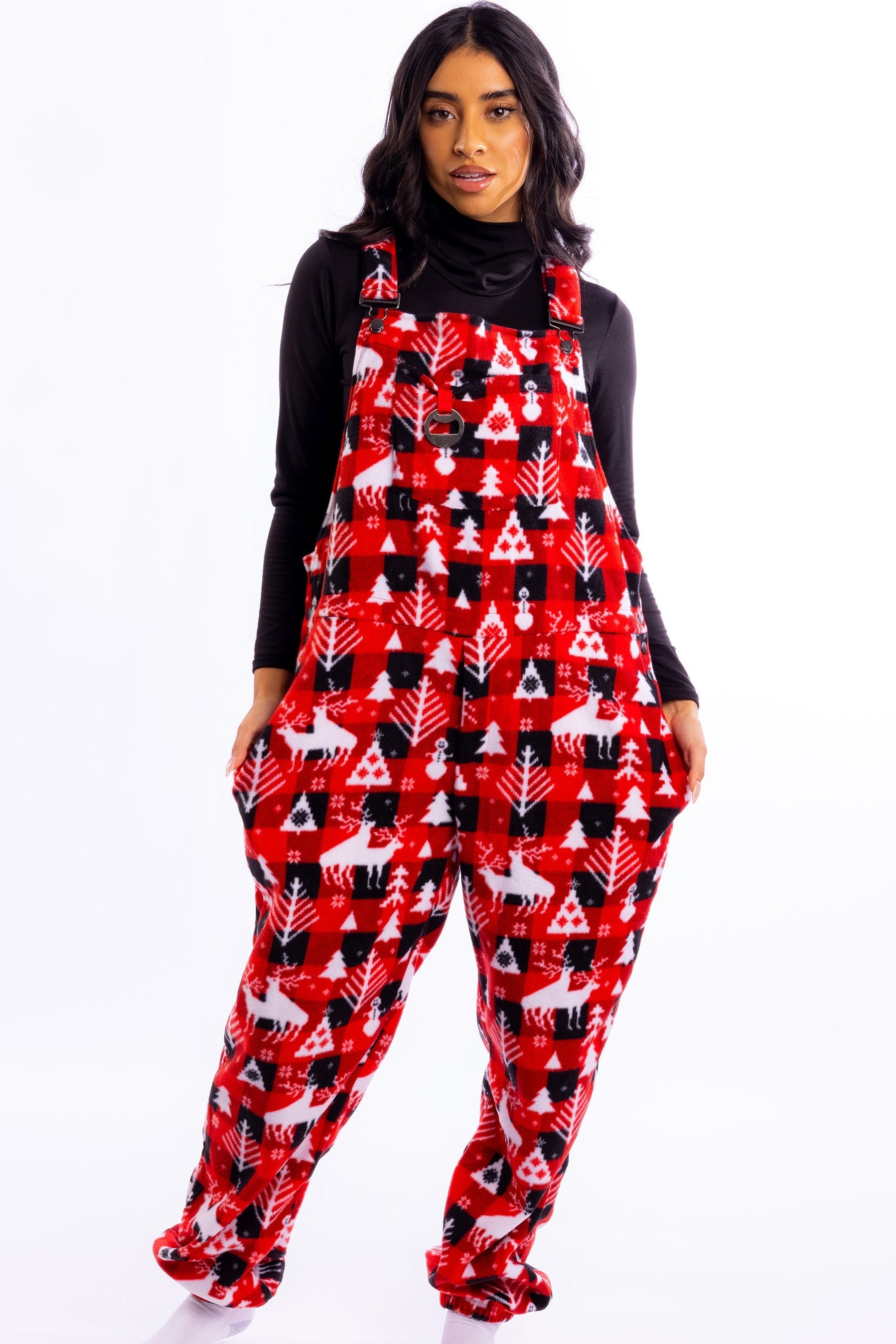 The Christmas Canoodle | Unisex Fleece Pajamaralls® – Man Cave And Apparel