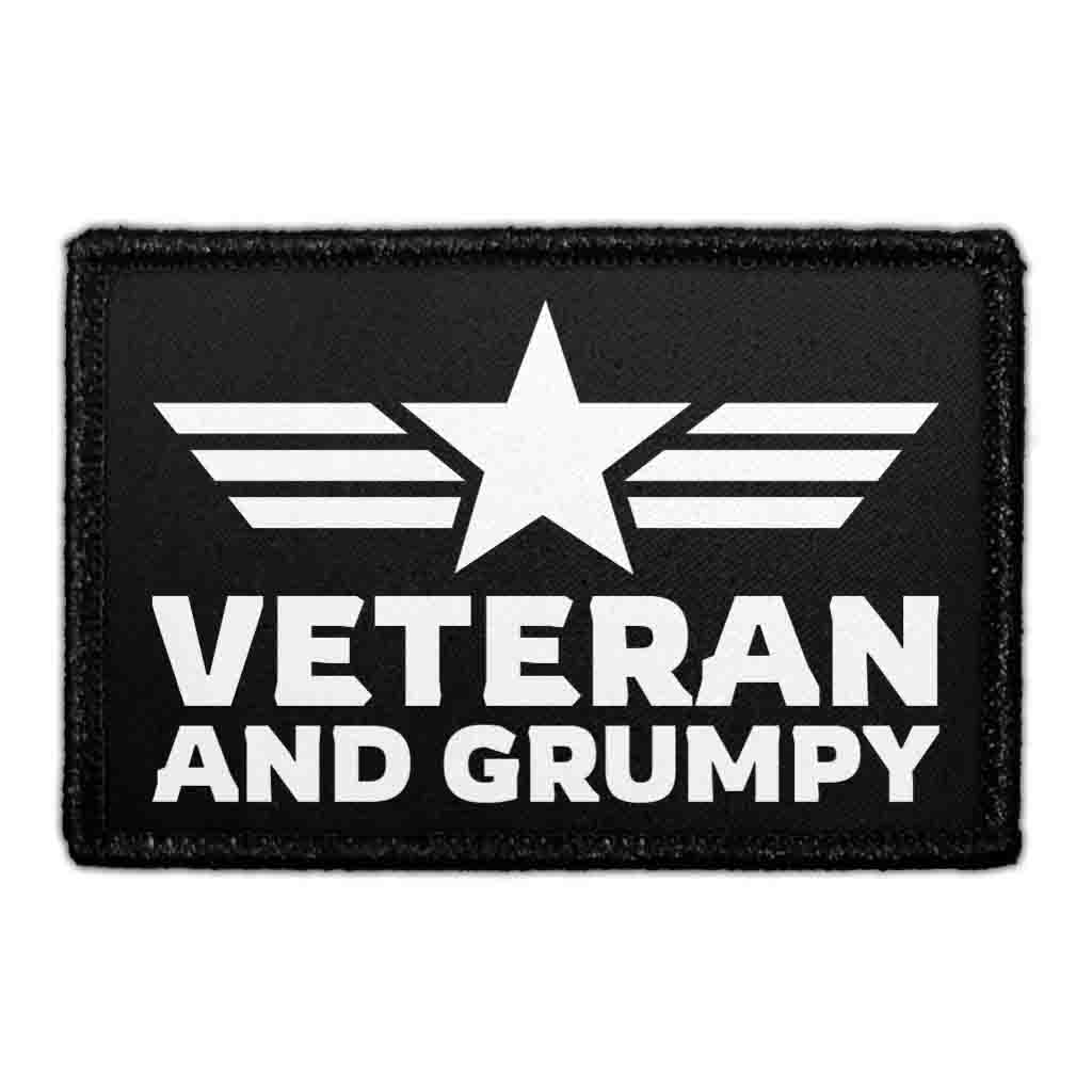 Veteran And Grumpy - Removable Patch – Man Cave And Apparel