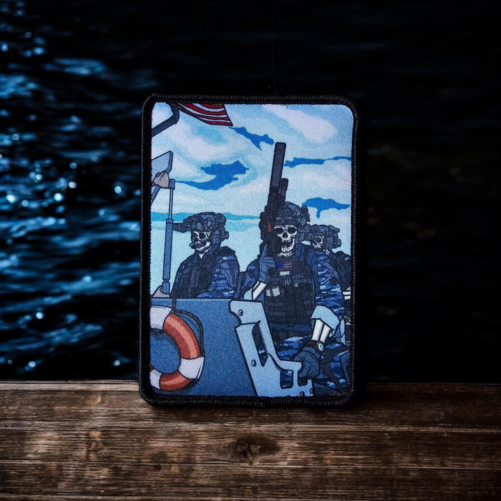 Water Interdiction - 4" x 3" Sublimation Velcro Morale Patch – Man Cave ...