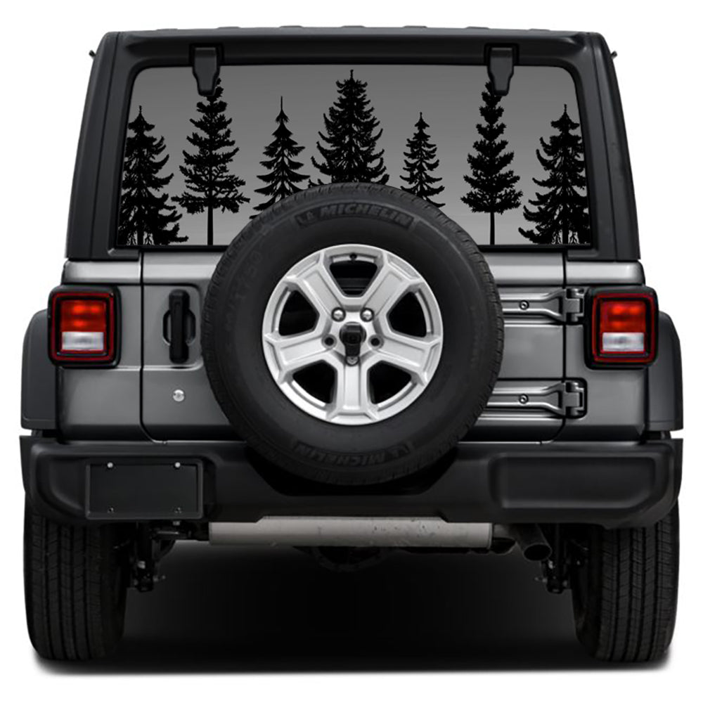 Pine Tree Sky Rear Window Decal – Man Cave And Apparel