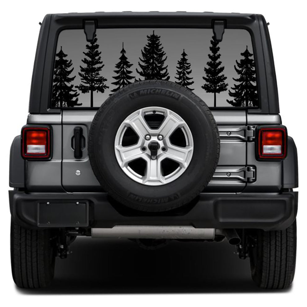Pine Tree Sky Rear Window Decal – Man Cave And Apparel