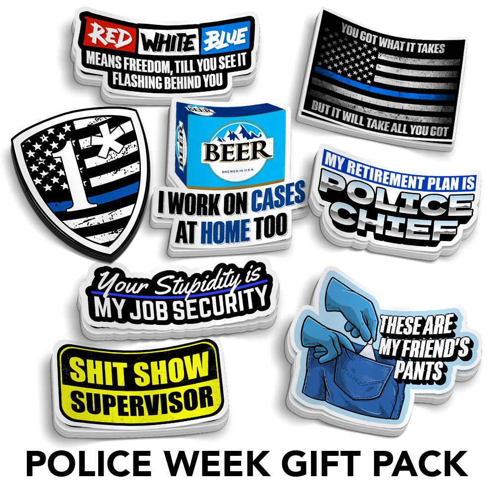 Police Week | Sticker Packs – Man Cave And Apparel