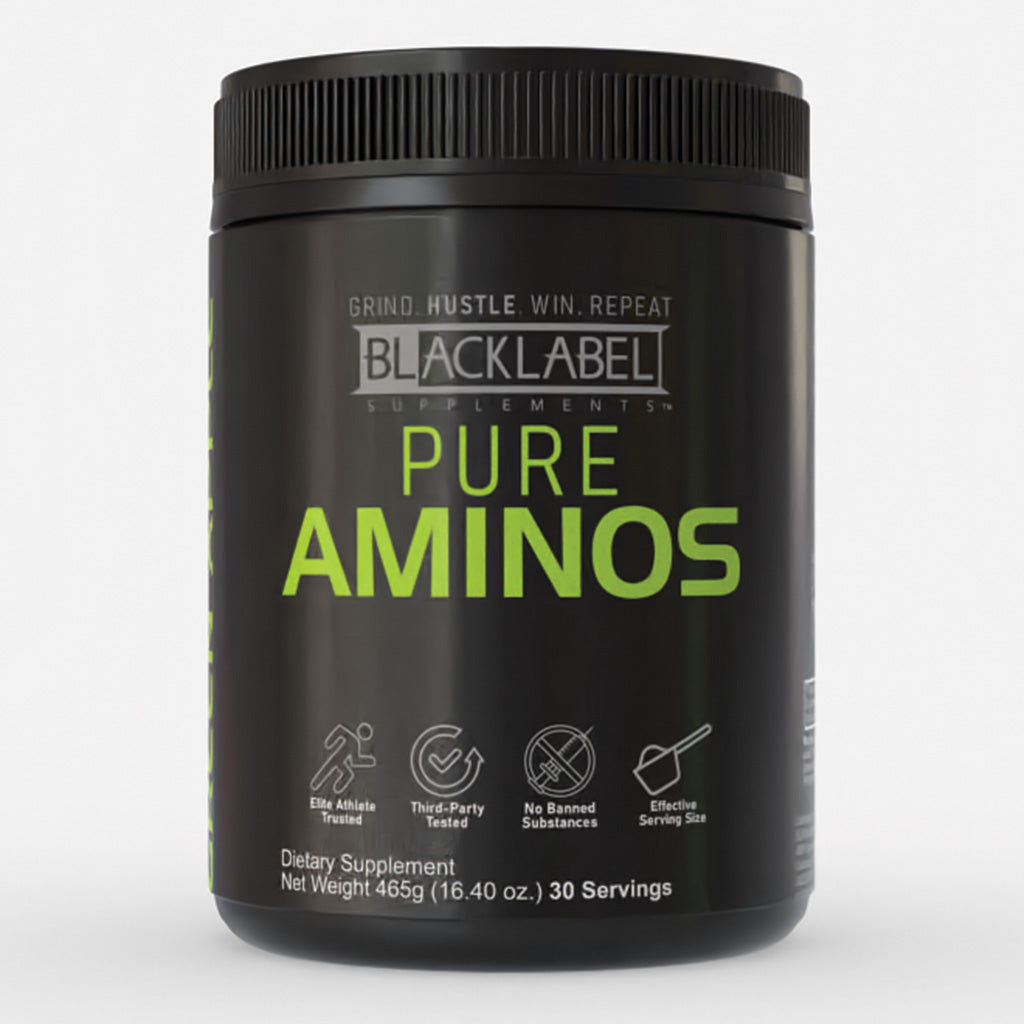 PURE AMINOS - Essential Amino Acids Supplement | BLACKLABEL Supplements – Man Cave And Apparel