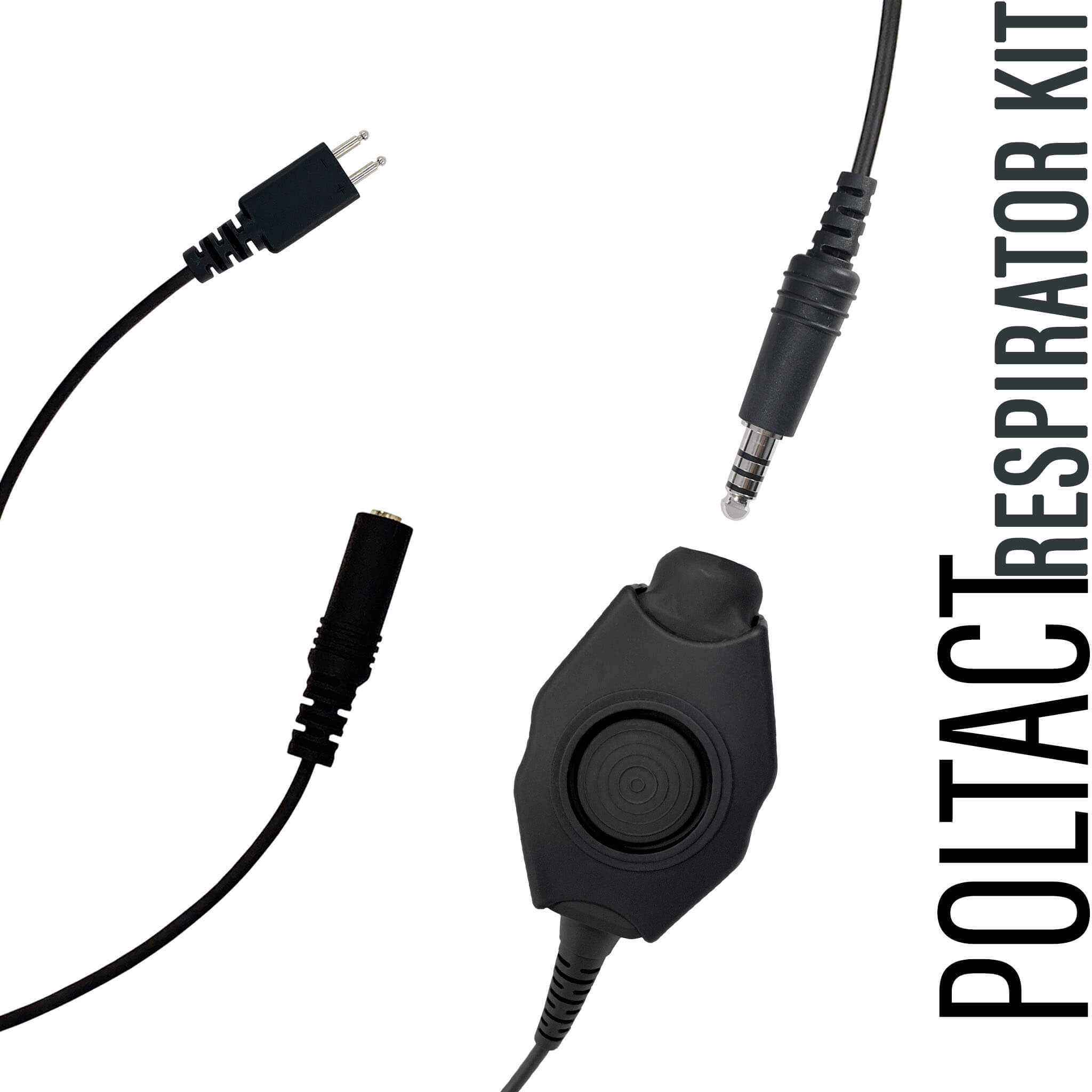 Respirator Mask PTT Kit- Motorola: HT750/1250/1550, MTX850/950/960/825 ...