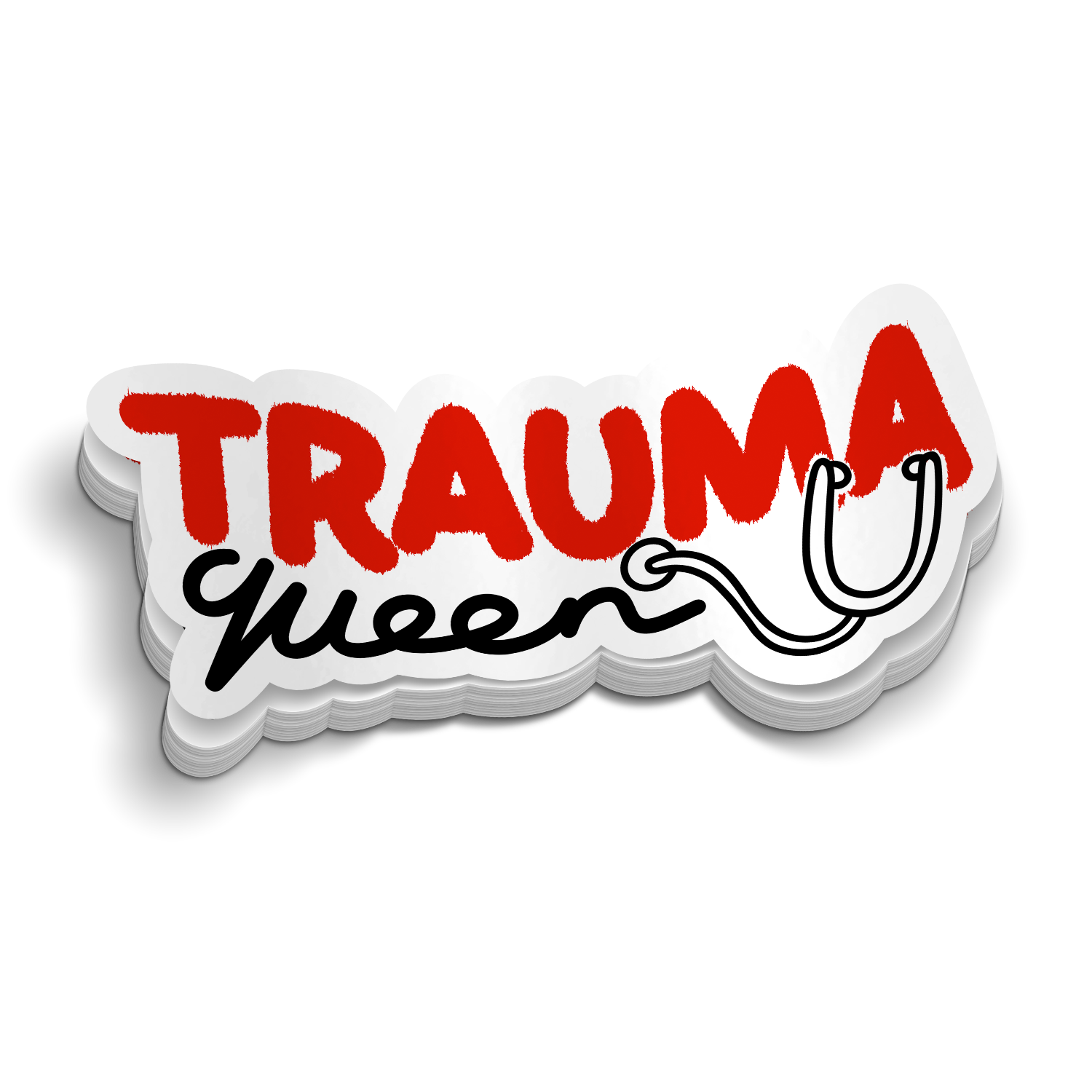 Trauma Queen Sticker – Man Cave And Apparel