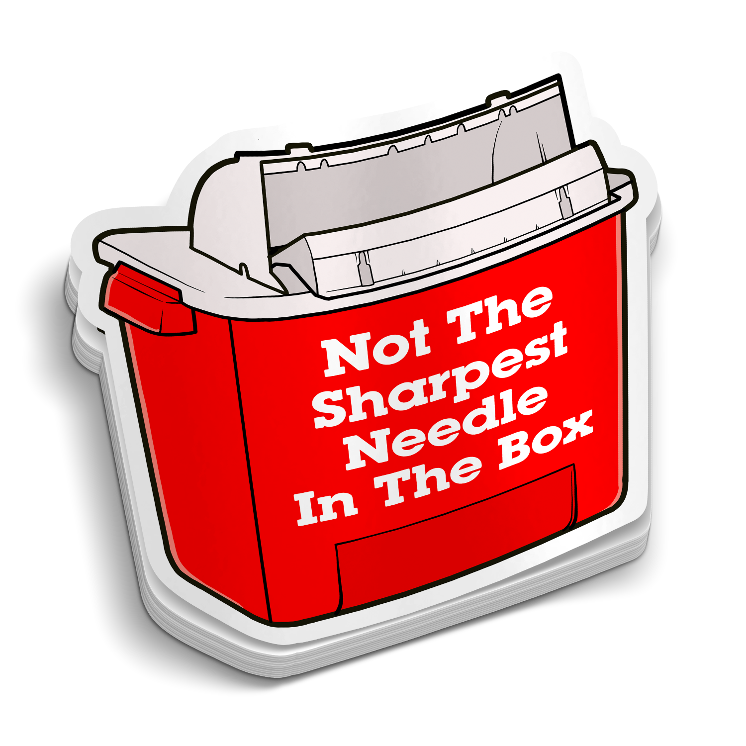 Not The Sharpest Needle Sticker – Man Cave And Apparel