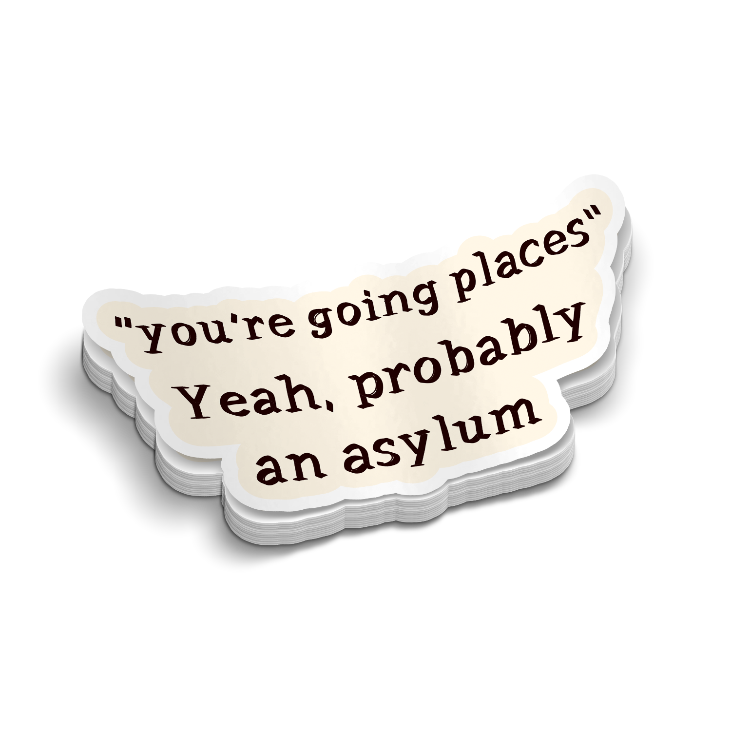 Asylum - Funny Laptop Stickers – Man Cave And Apparel