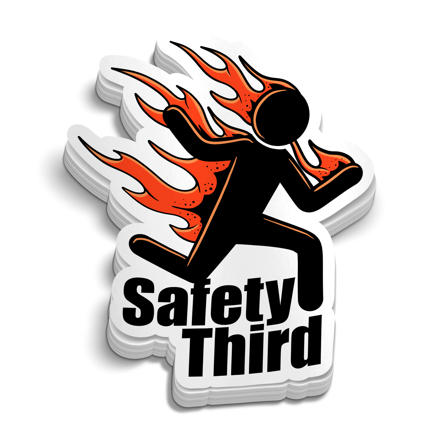 Safety Third - Funny Sticker – Man Cave And Apparel