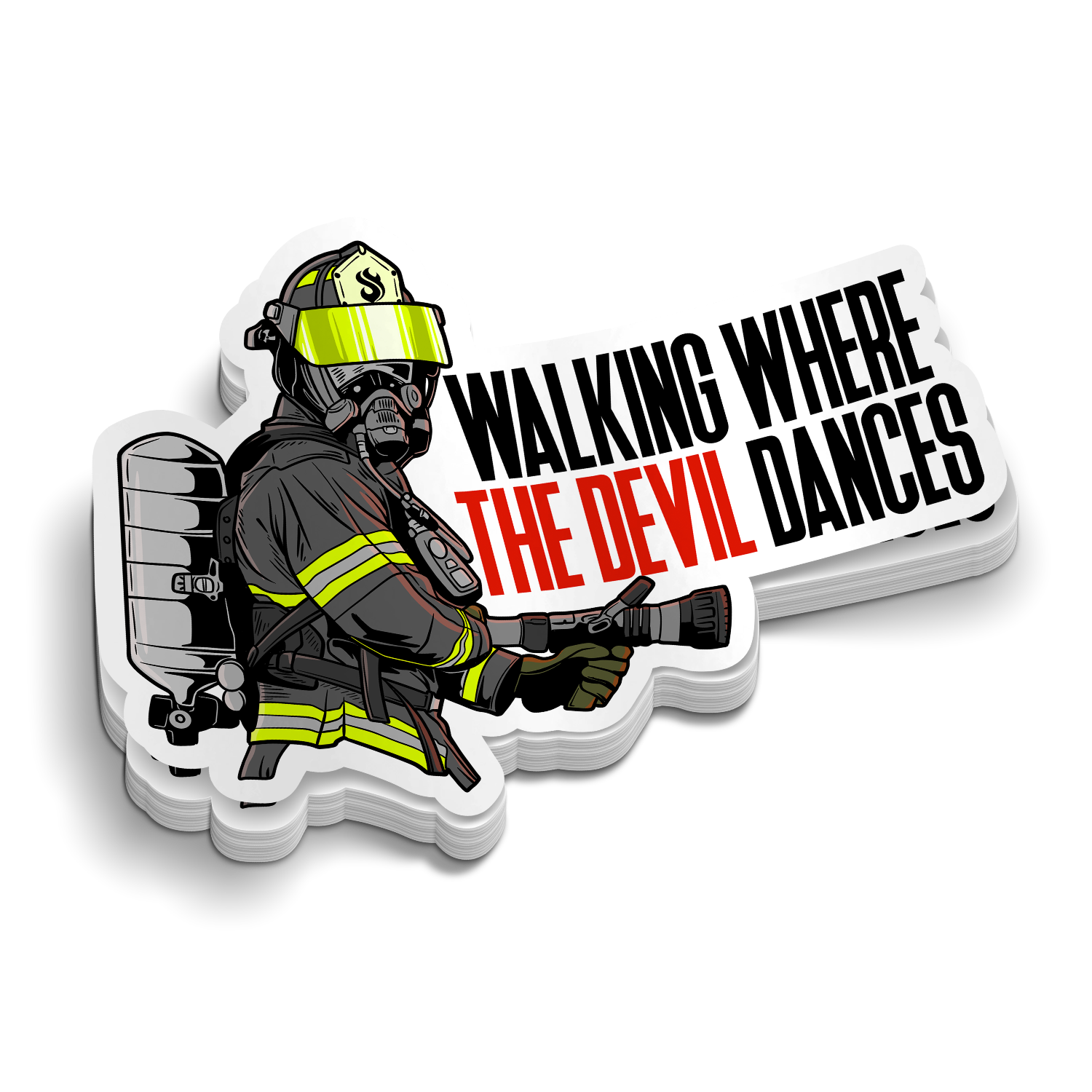 Where the Devil Dances | Firefighter Stickers – Man Cave And Apparel