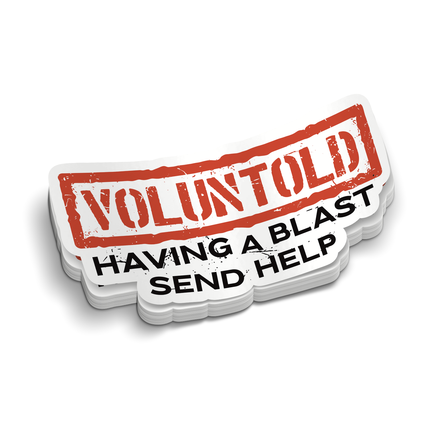 Voluntold | Funny Military Stickers | Perfect for Laptops – Man Cave ...