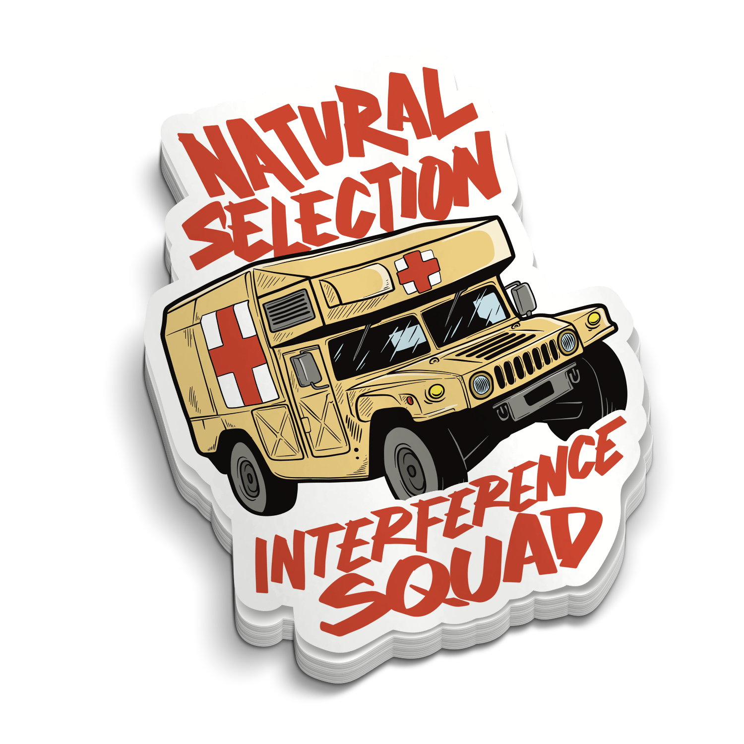Natural Selection Squad | Funny Military Stickers | Great for Cups ...