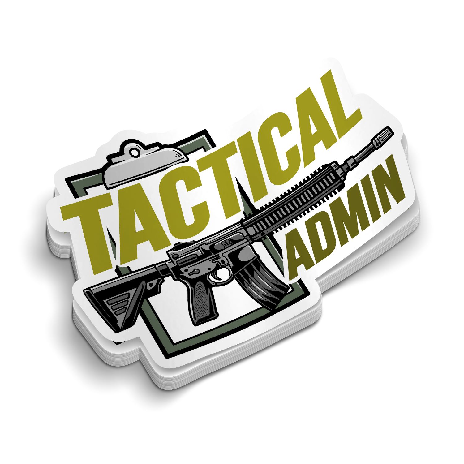 Tactical Admin | Funny Military Stickers – Man Cave And Apparel