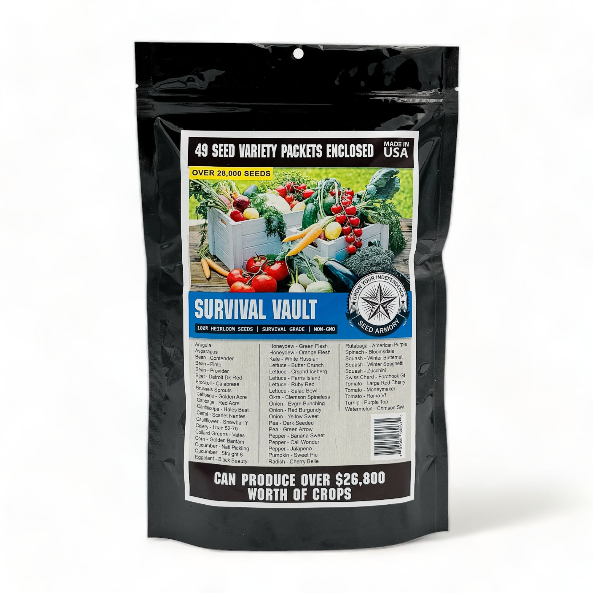 Survival Heirloom Seed Vault - 49 Varieties – Man Cave And Apparel