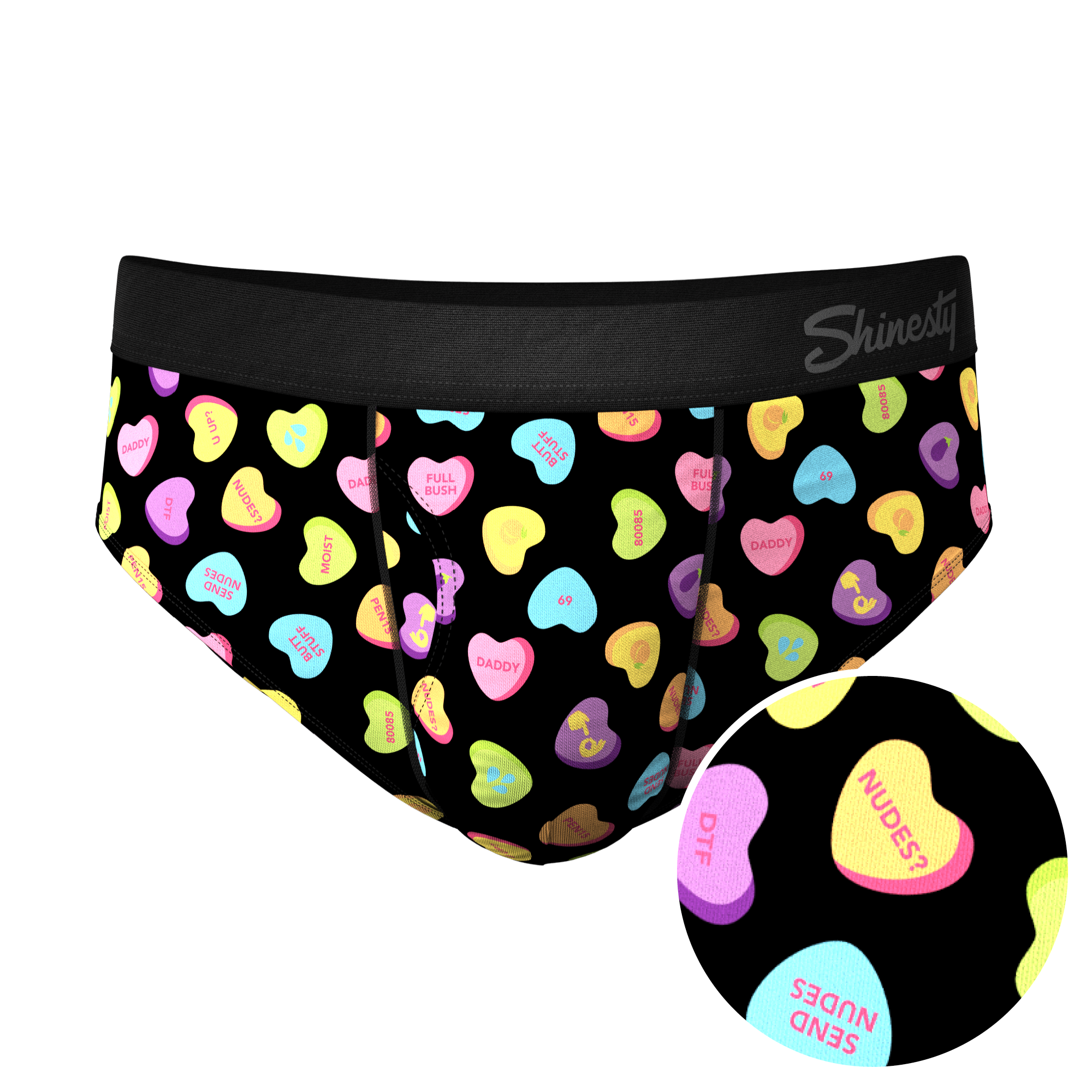 The Smooth Talker | Candy Hearts Ball Hammock® Pouch Underwear Briefs ...