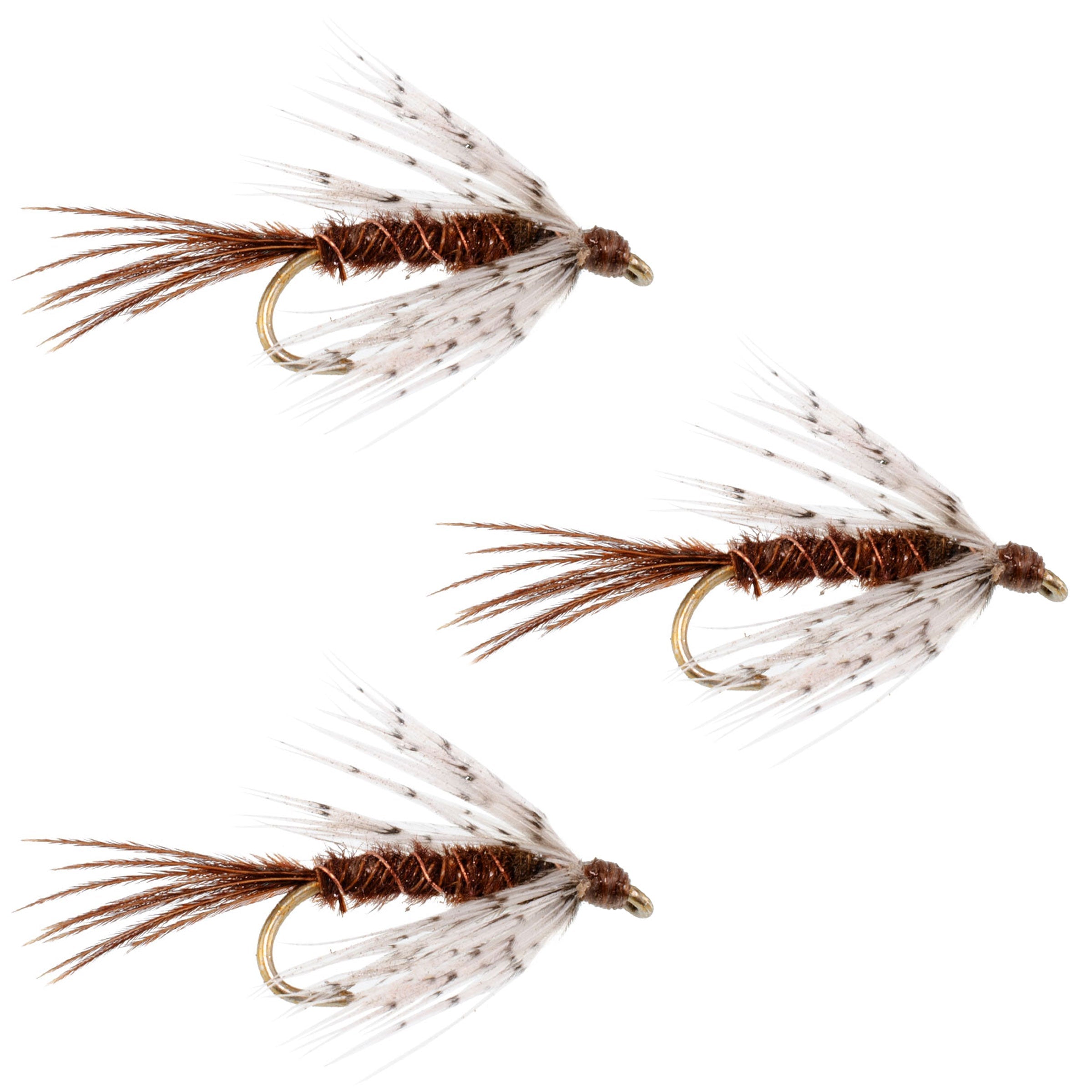 3 Pack Soft Hackle Partridge and Pheasant Tail Fly Fishing Wet Flies ...