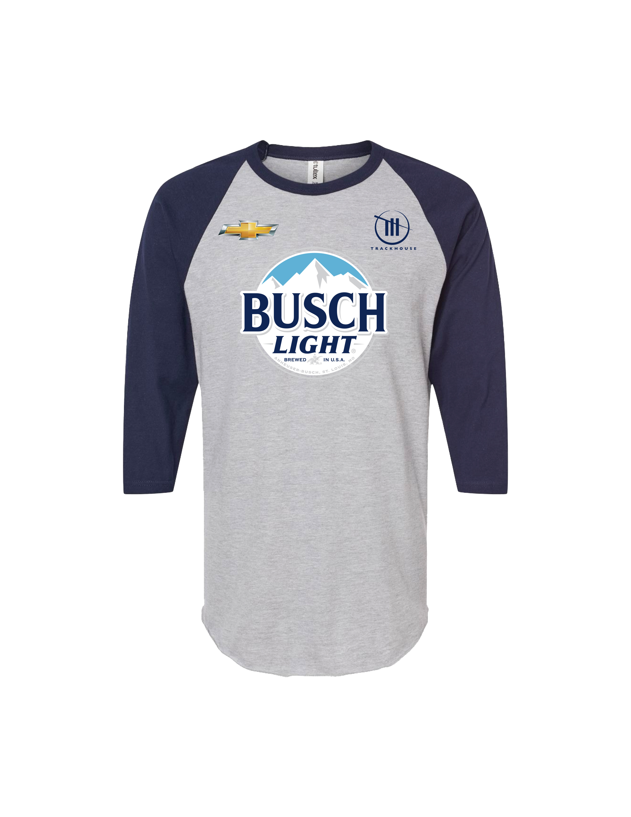 Trackhouse Busch Light Raglan T-Shirt – Man Cave And Apparel