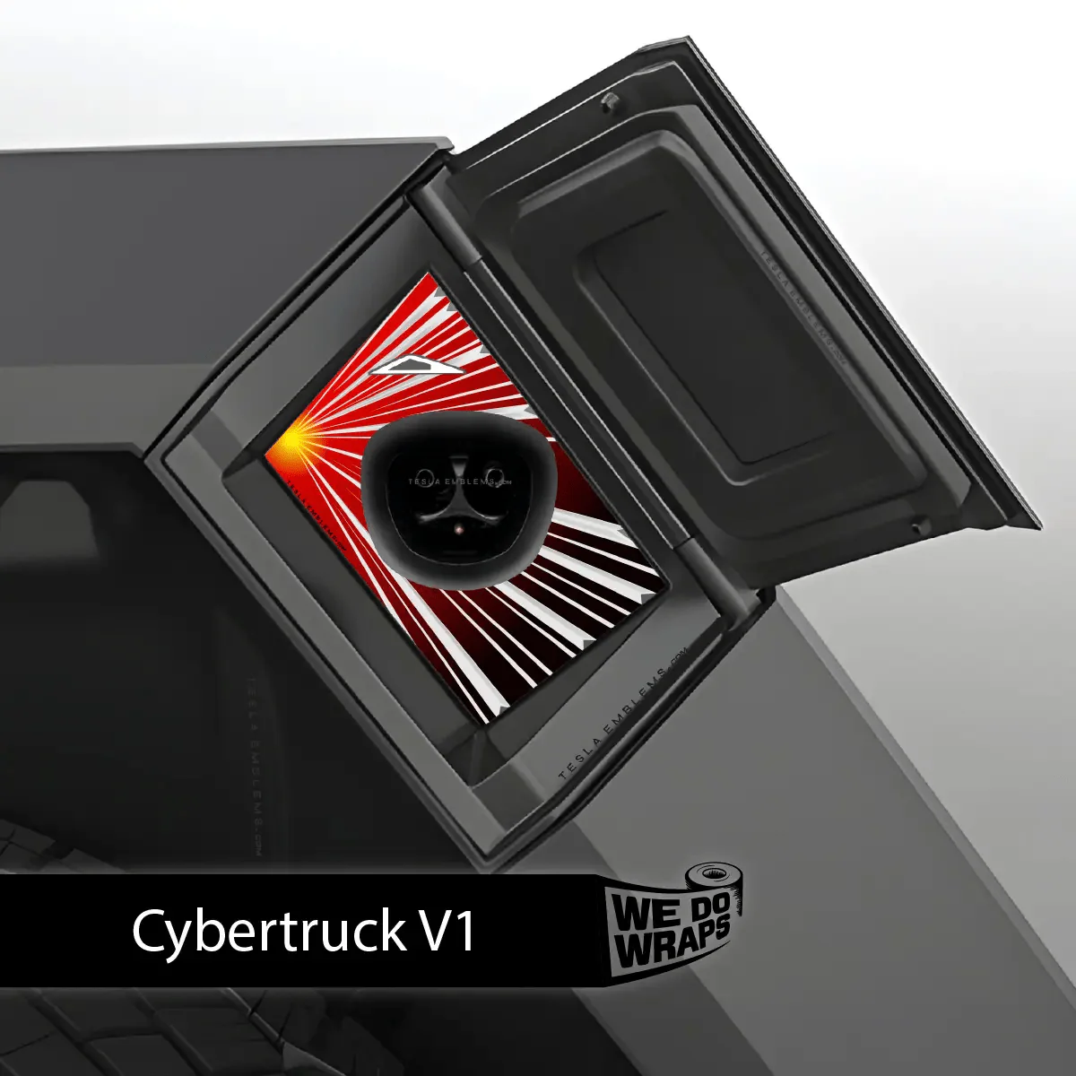 Launche Performance Mode Tesla Charge Port Wrap | Cybertruck – Man Cave ...