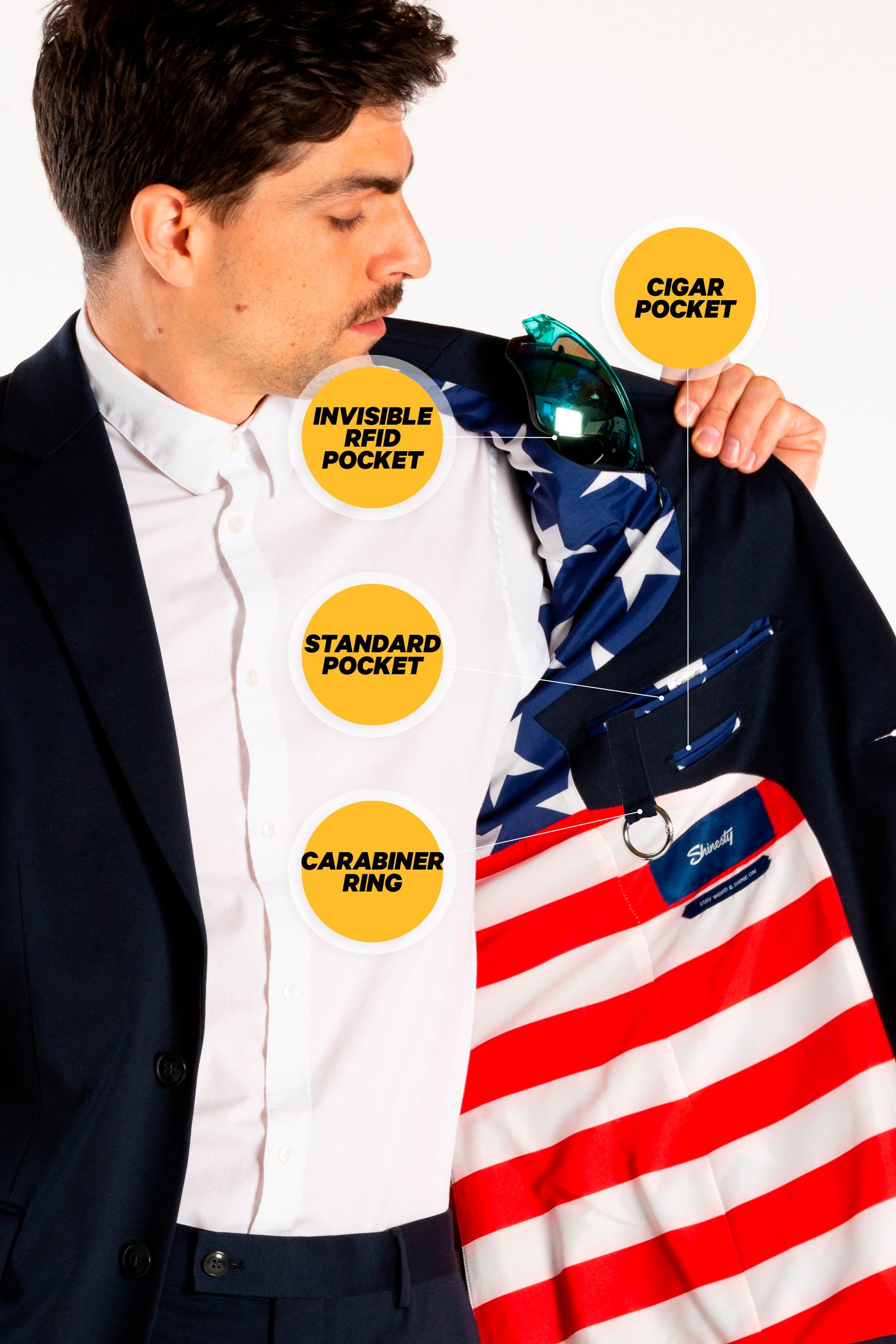 The Alpha | American Flag Ultimate Suit – Man Cave And Apparel