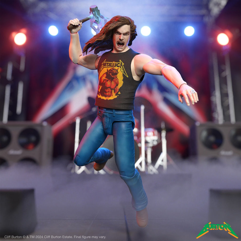 Super7 x Cliff Burton Ultimates Cliff Burton (Superhero Poster) Figure ...